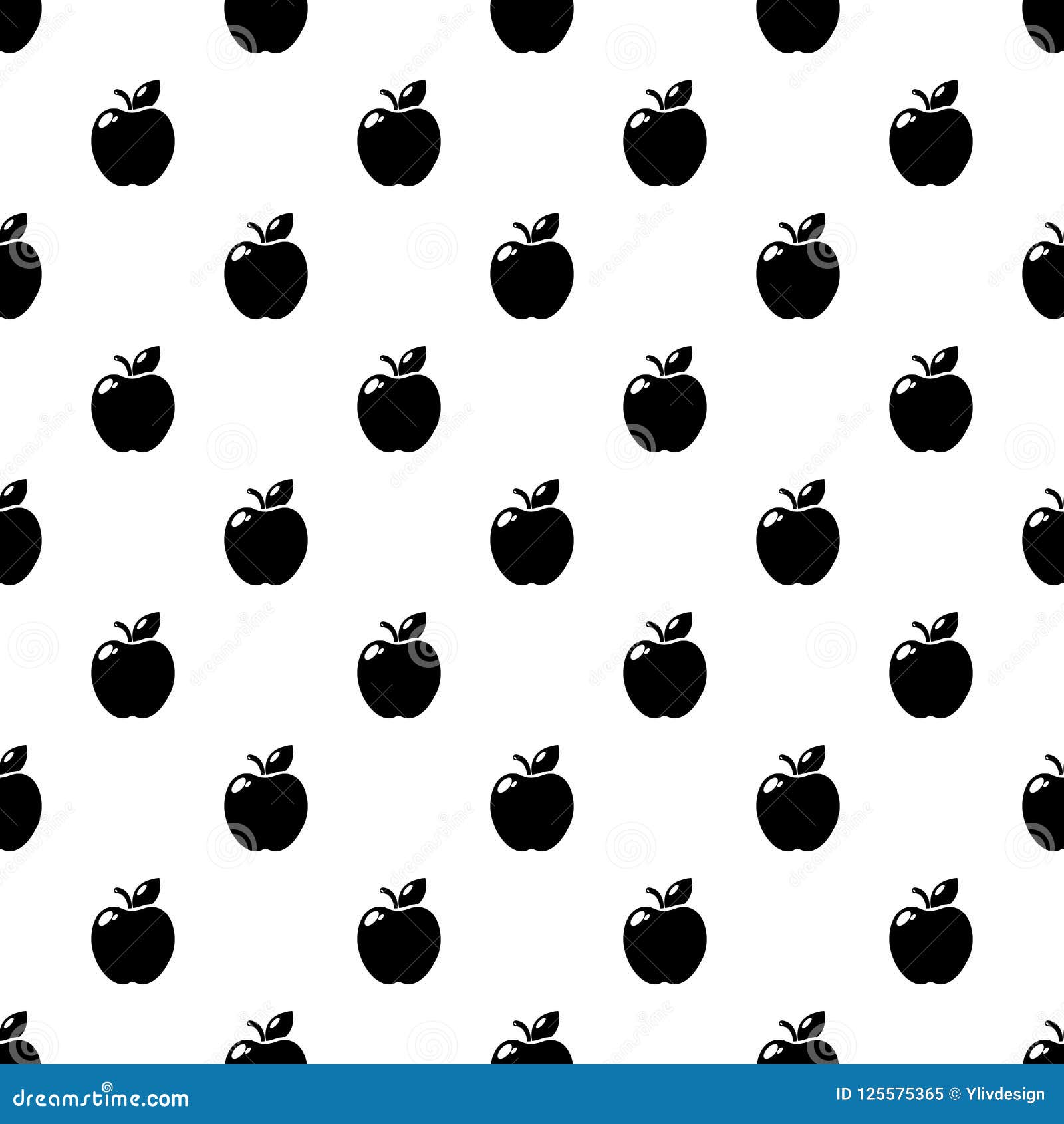 Apple pattern seamless stock illustration. Illustration of fruit ...