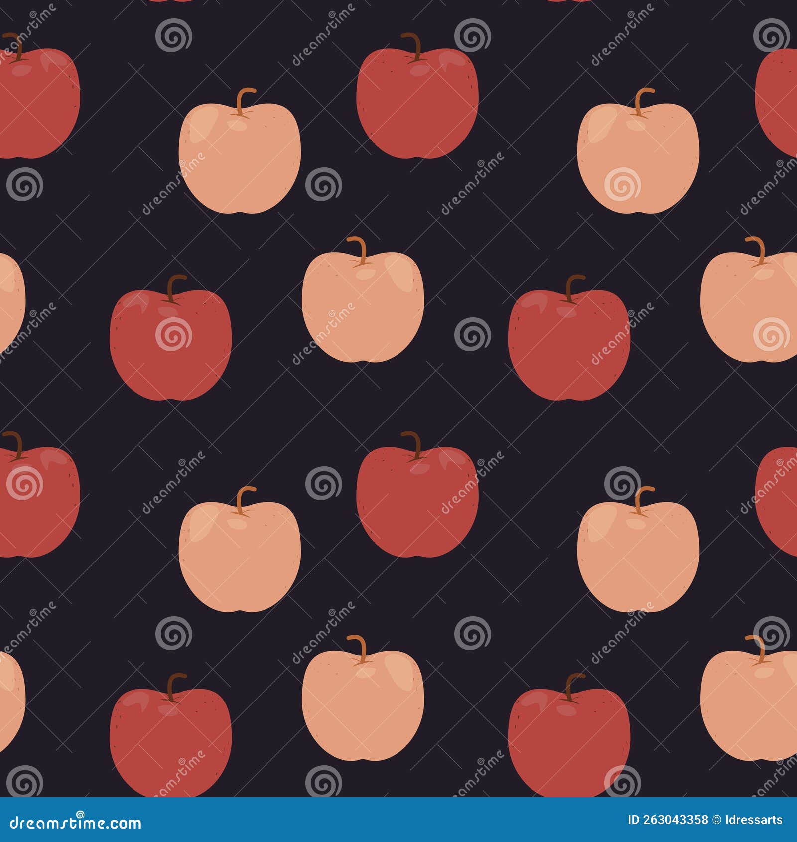 Apple Pattern Seamless. Apple Texture Cartoon Stock Vector ...