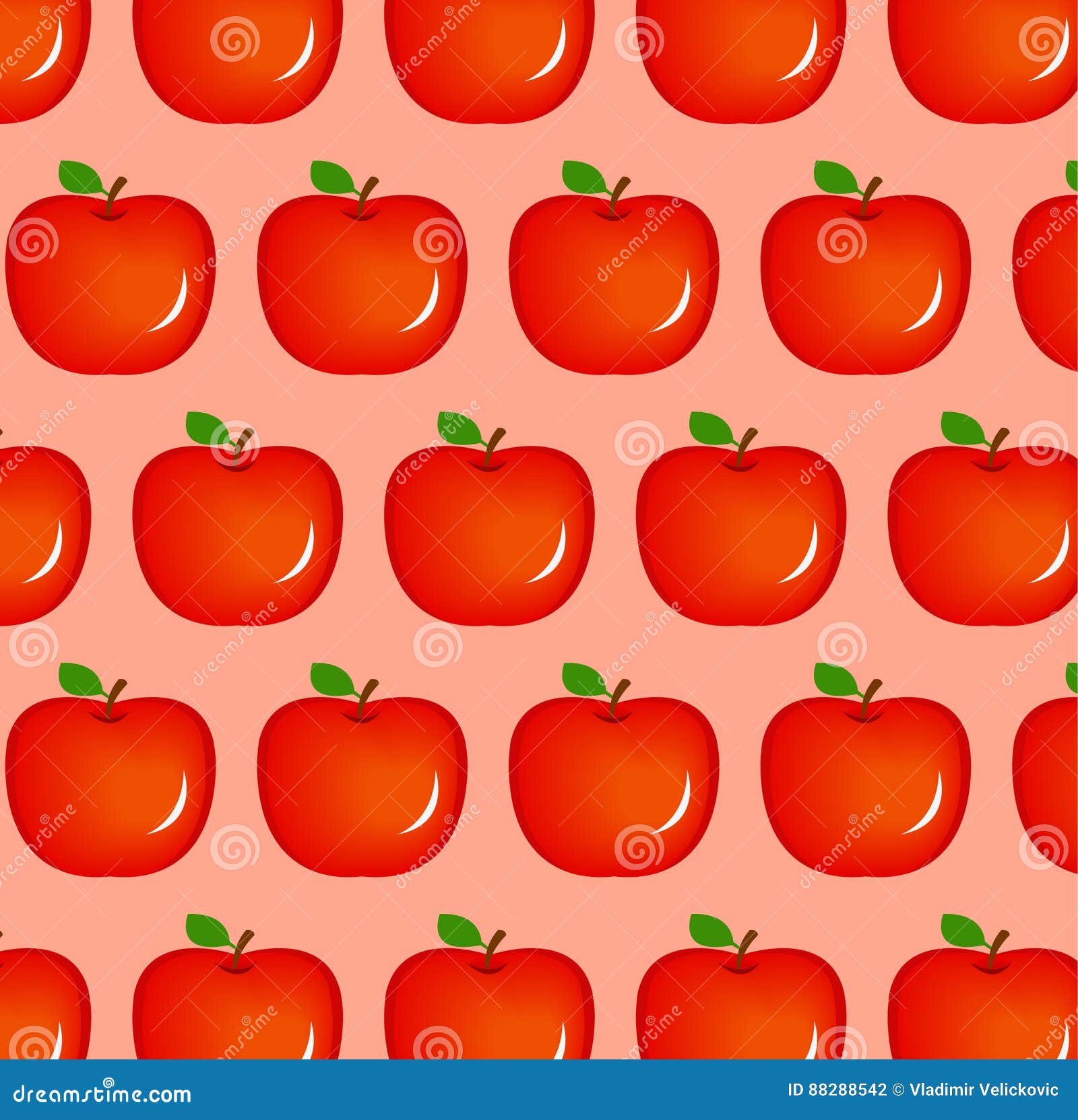 Apple pattern stock vector. Illustration of fruits, produce - 88288542
