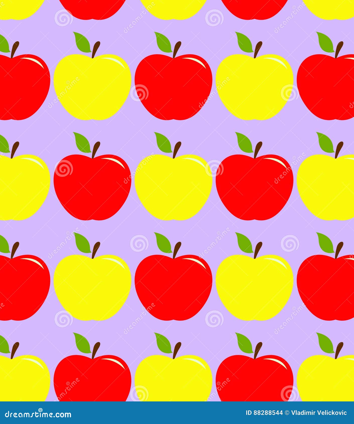 Apple pattern stock vector. Illustration of produce, nature - 88288544