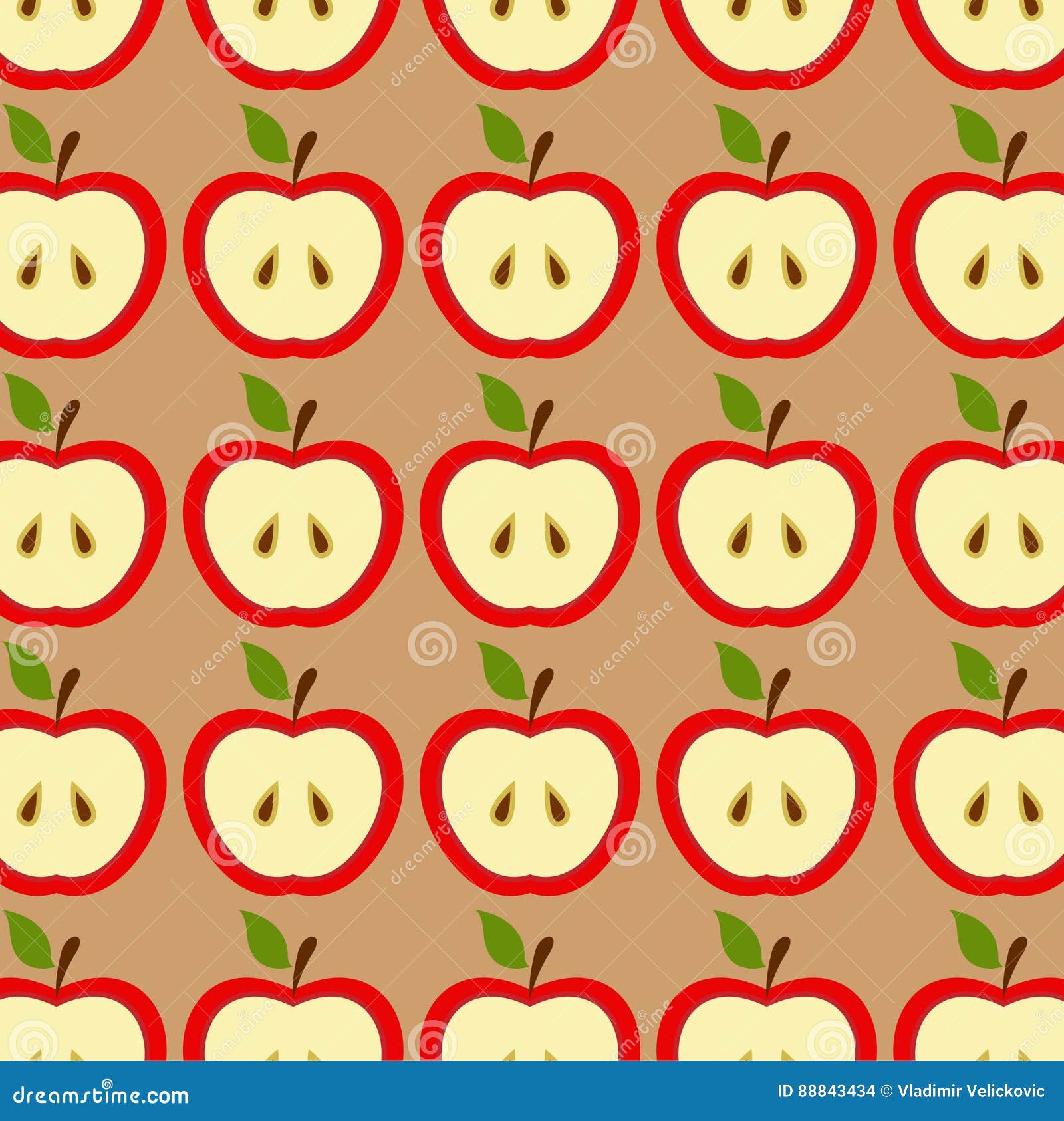 Apple pattern stock vector. Illustration of backgrounds - 88843434