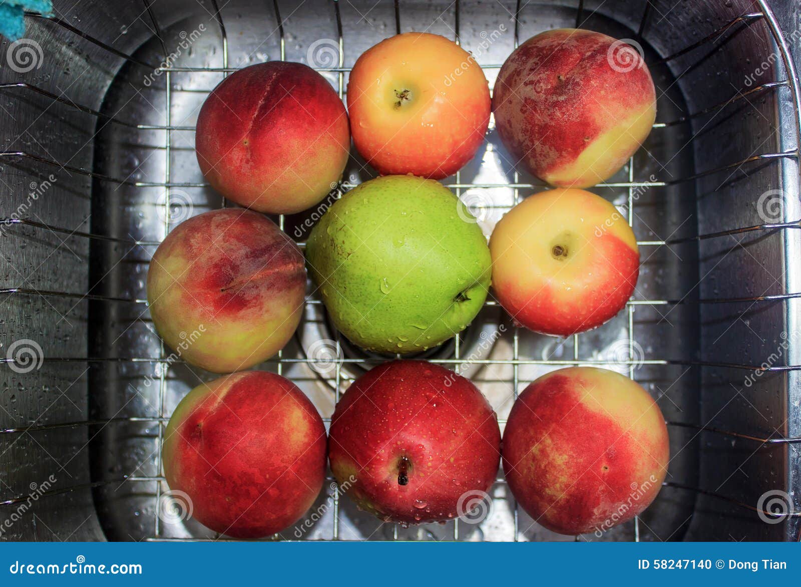 Apple, peach and pear stock photo. Image of leisure, sweets - 58247140