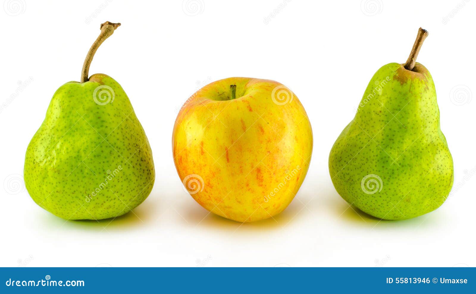 Apple and Pear stock photo. Image of freshness, green - 55813946