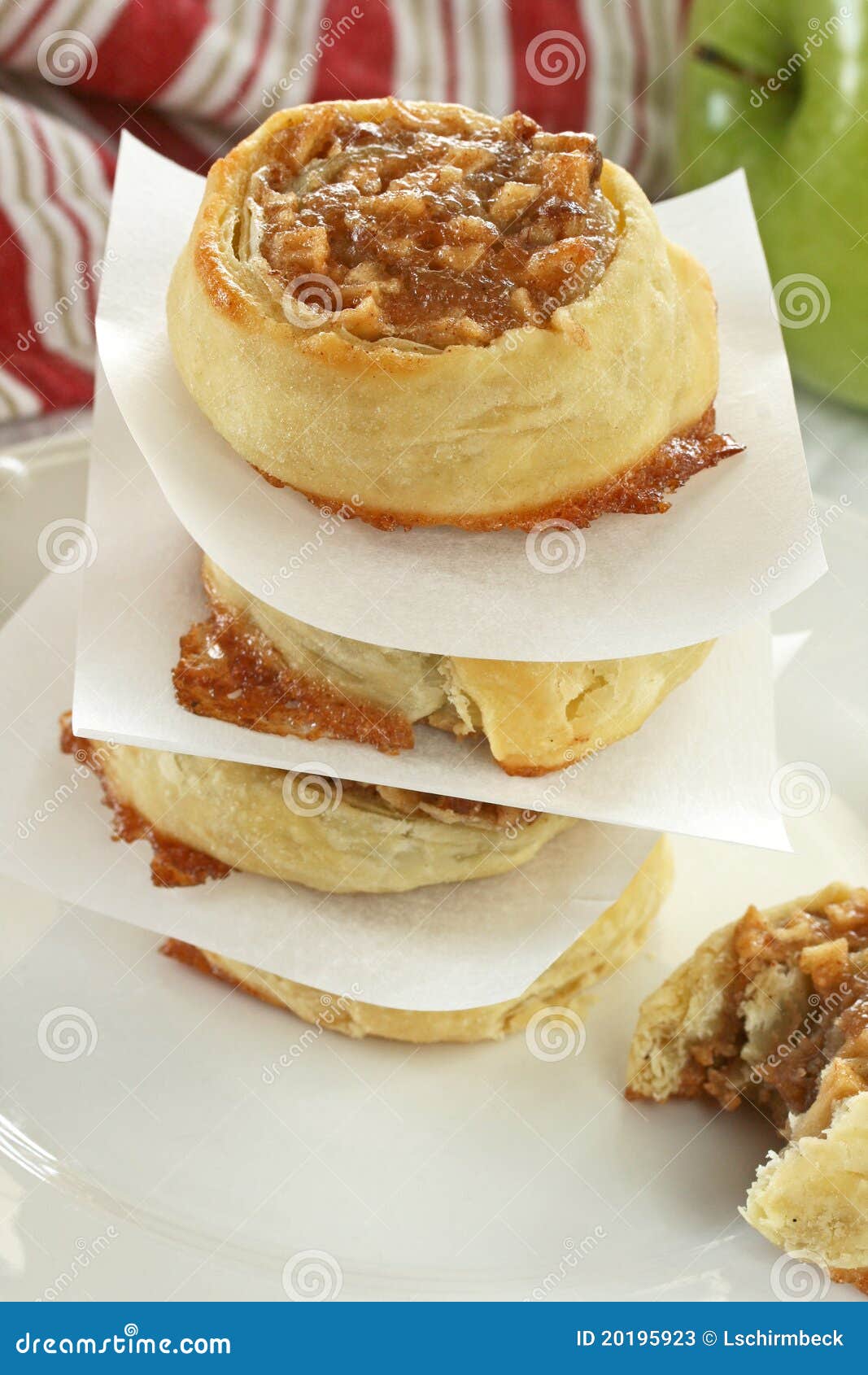 Apple Pecan Pastries stock image. Image of apple, roll - 20195923