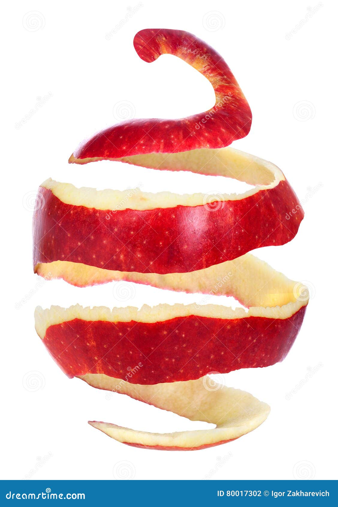 Apple with peeled skin stock photo. Image of sweet, fruit - 80017302