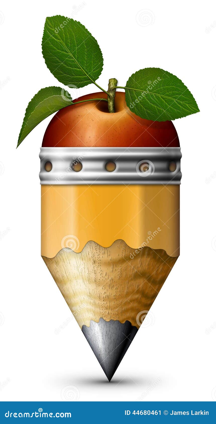 Apple Pencil stock illustration. Illustration of instrument - 44680461