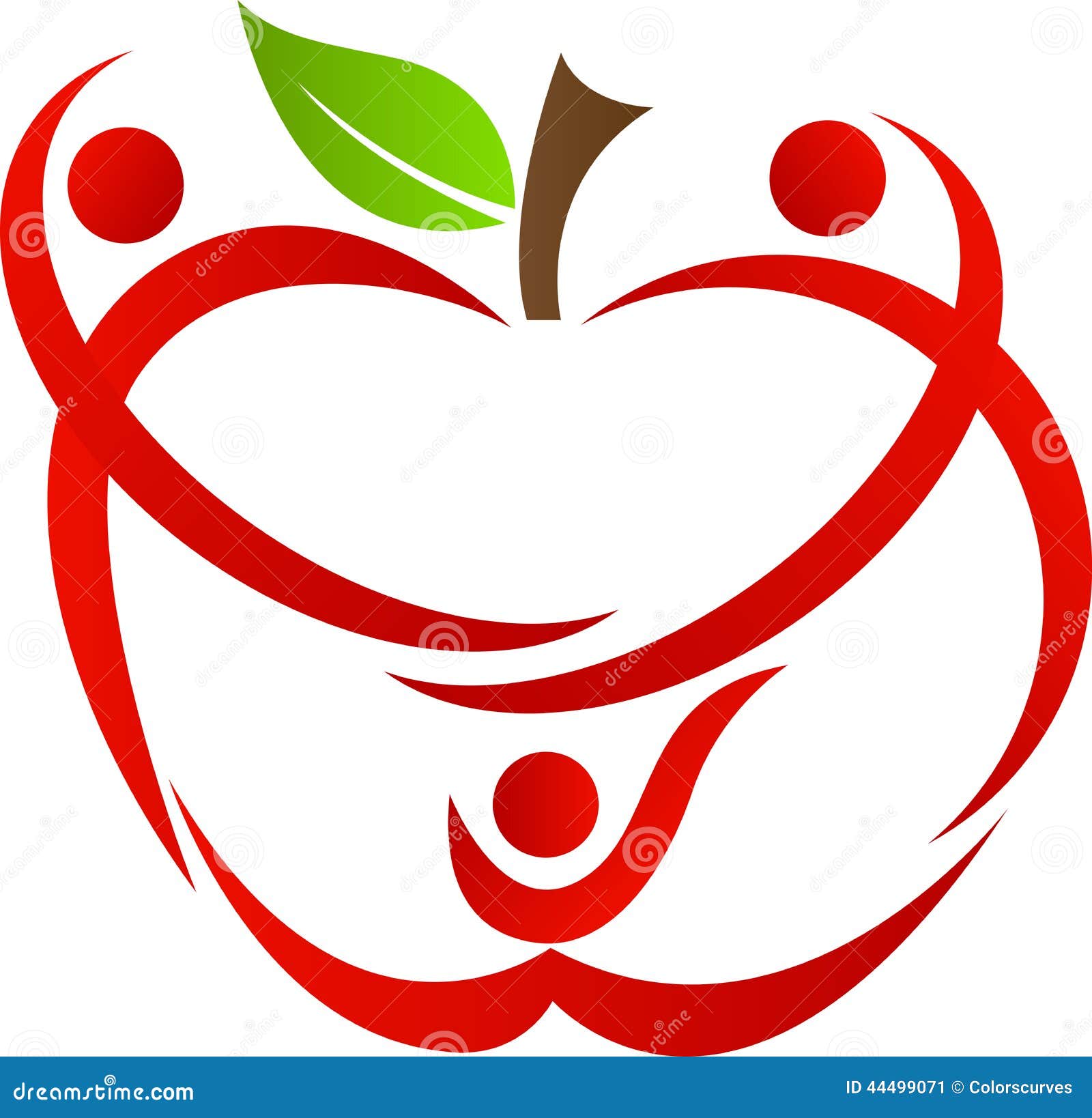 Apple people stock vector. Illustration of color, background - 44499071