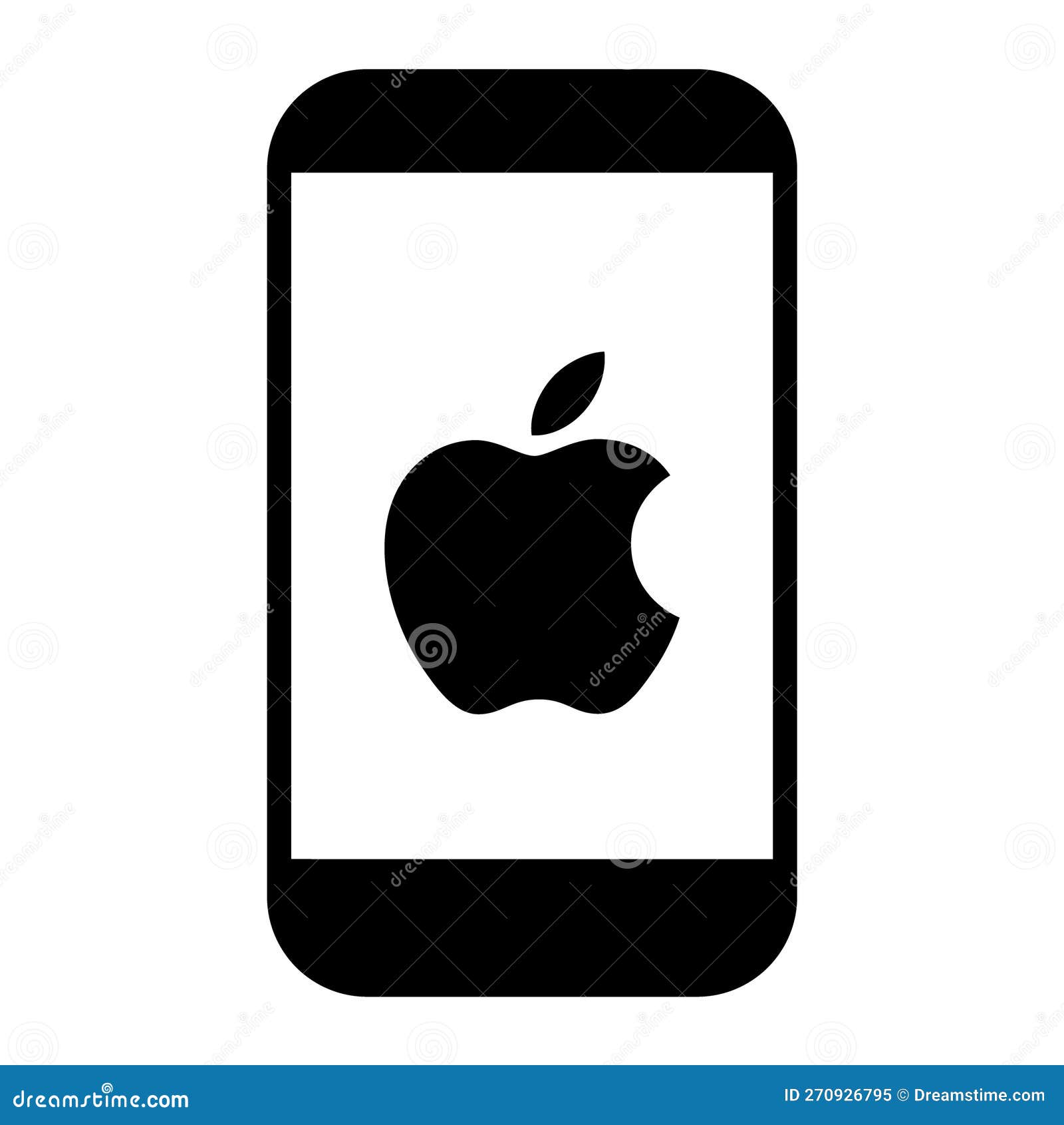 Apple Iphone Phone Icon Vector Editorial Image - Illustration of phone, cell: 270926795