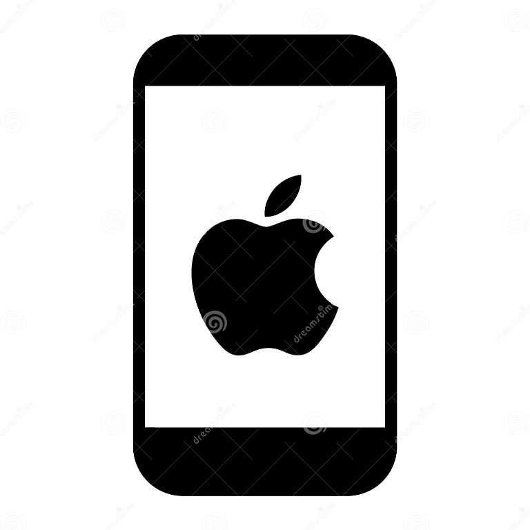 Apple Iphone Phone Icon Vector Editorial Image - Illustration of phone, cell: 270926795