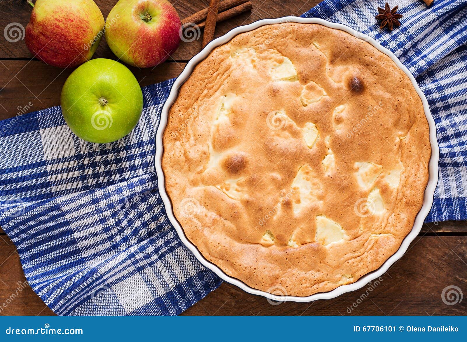 Apple Pie Charlotte . stock image. Image of baked, meal - 67706101