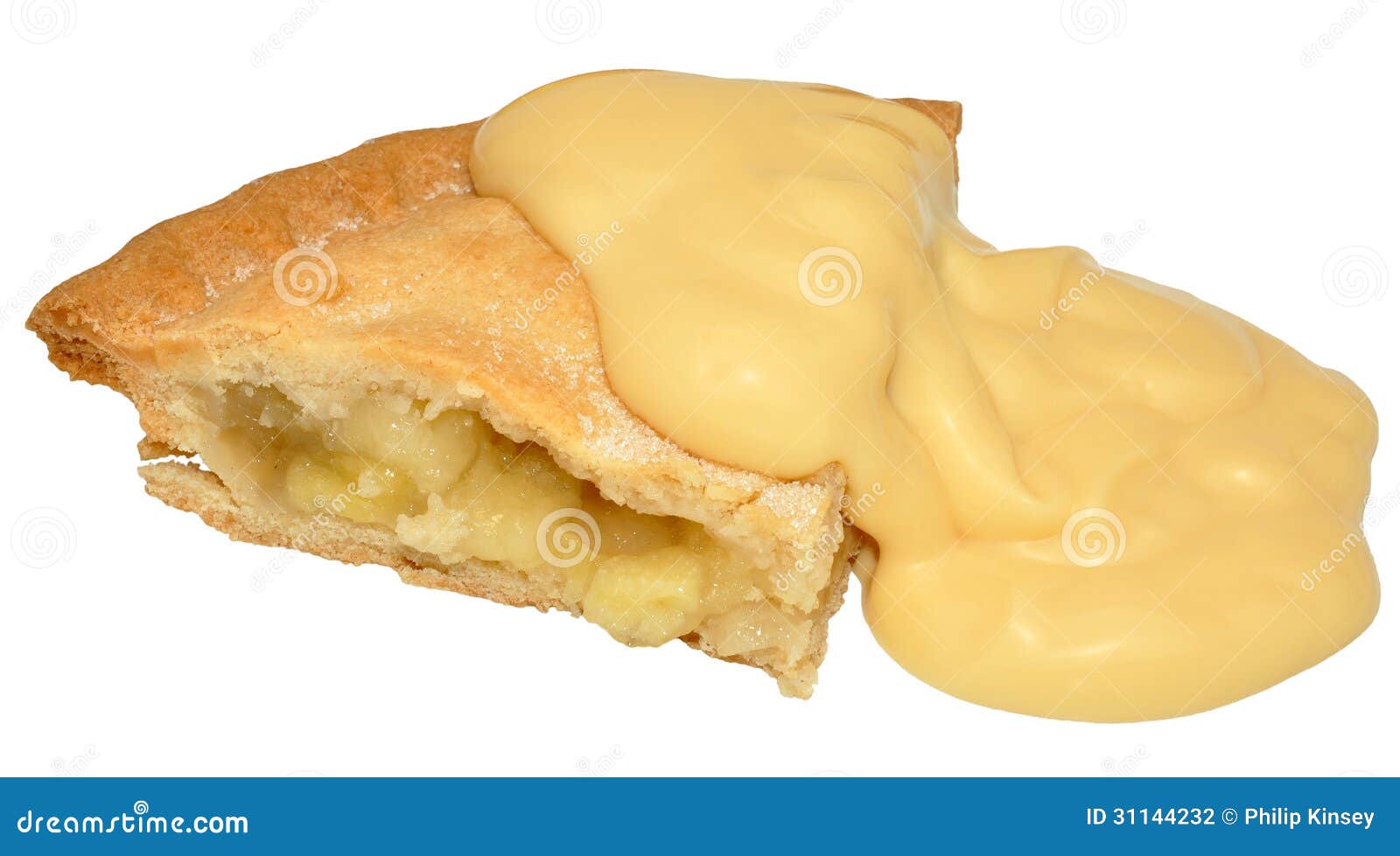 Apple Pie and Custard stock photo. Image of dessert, crusty - 31144232