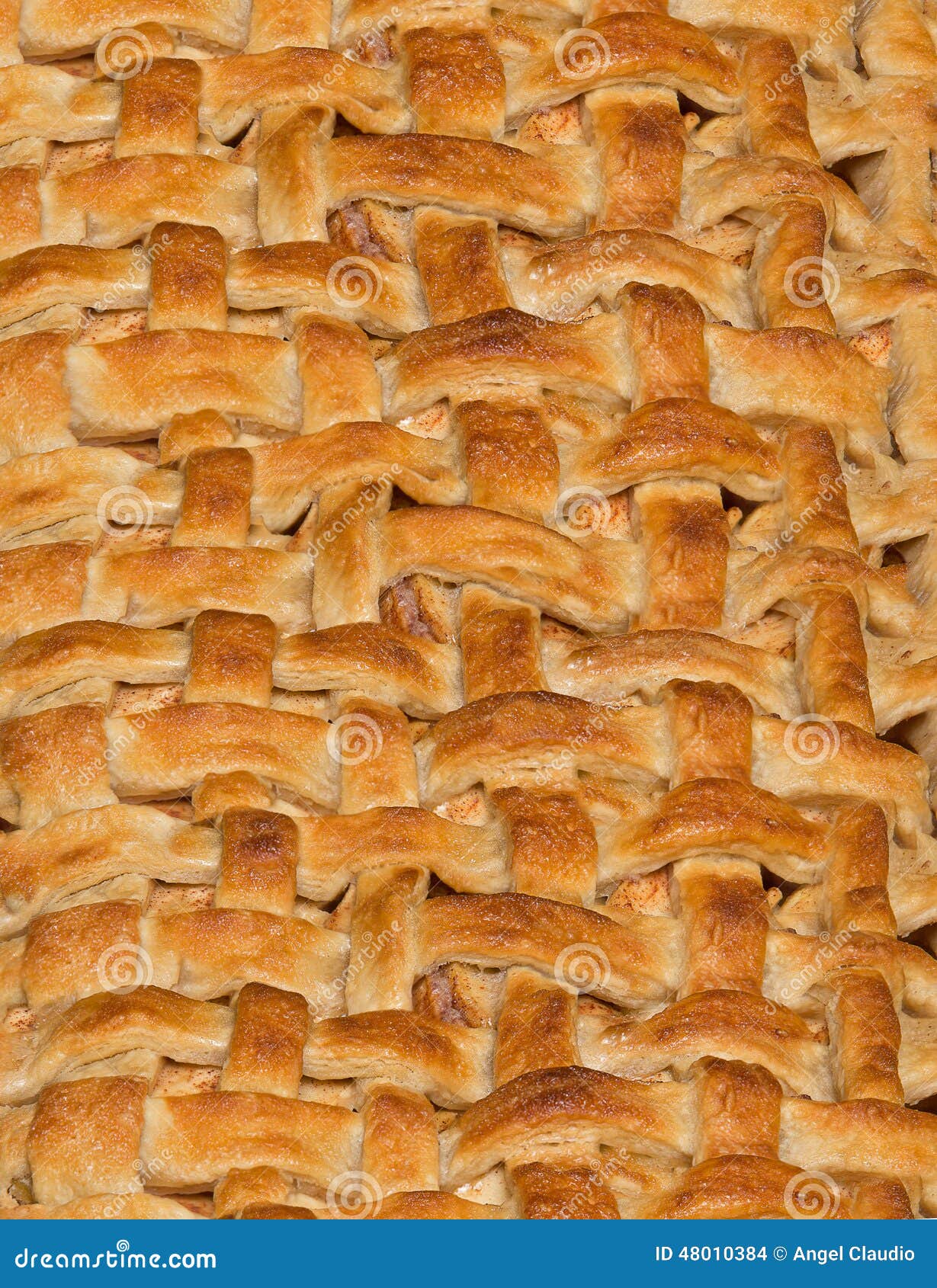 Apple Pie Lattice Crust Background Stock Photo - Image of pattern, heat ...