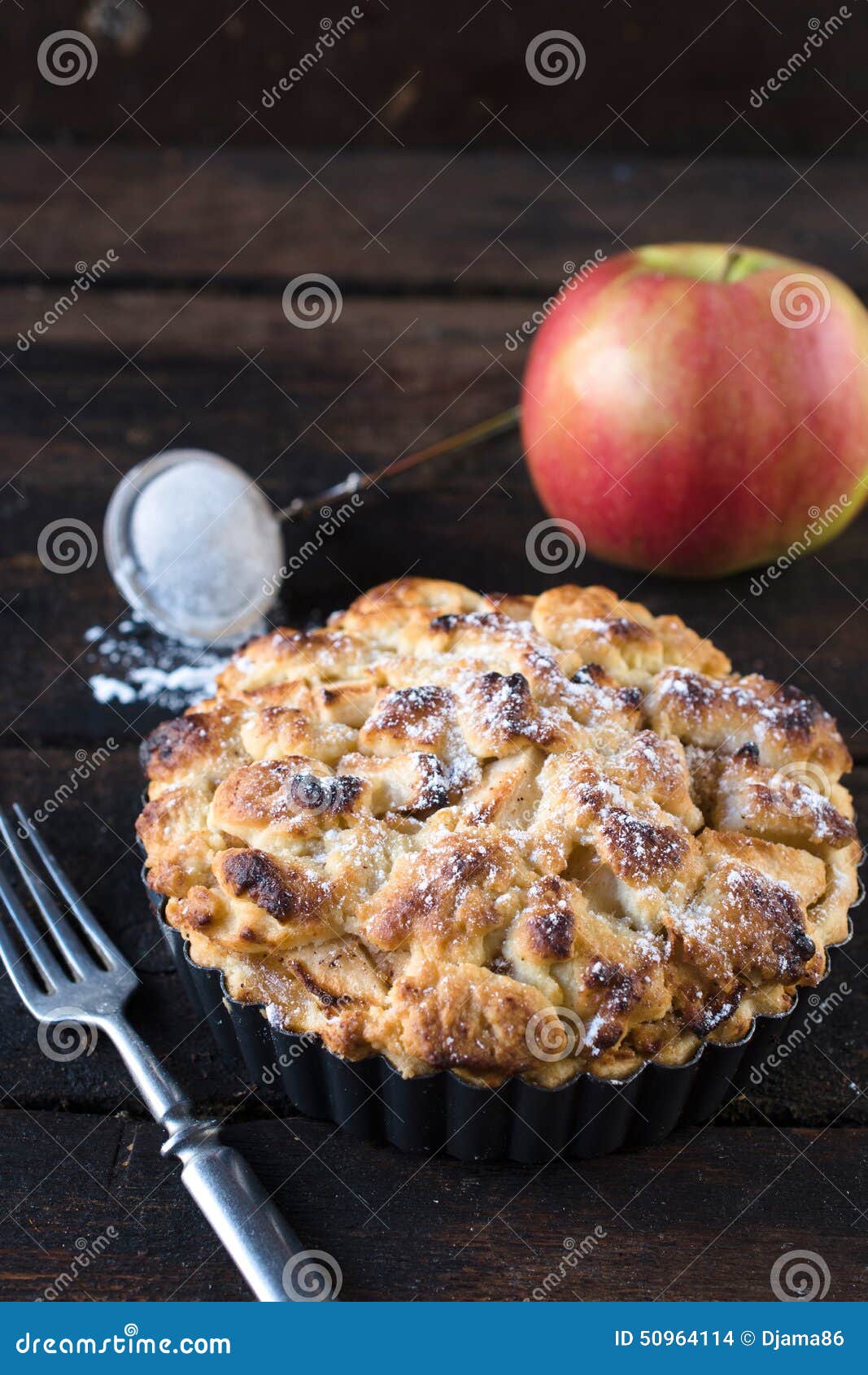 Apple pie in the mold stock photo. Image of gastronomy - 50964114