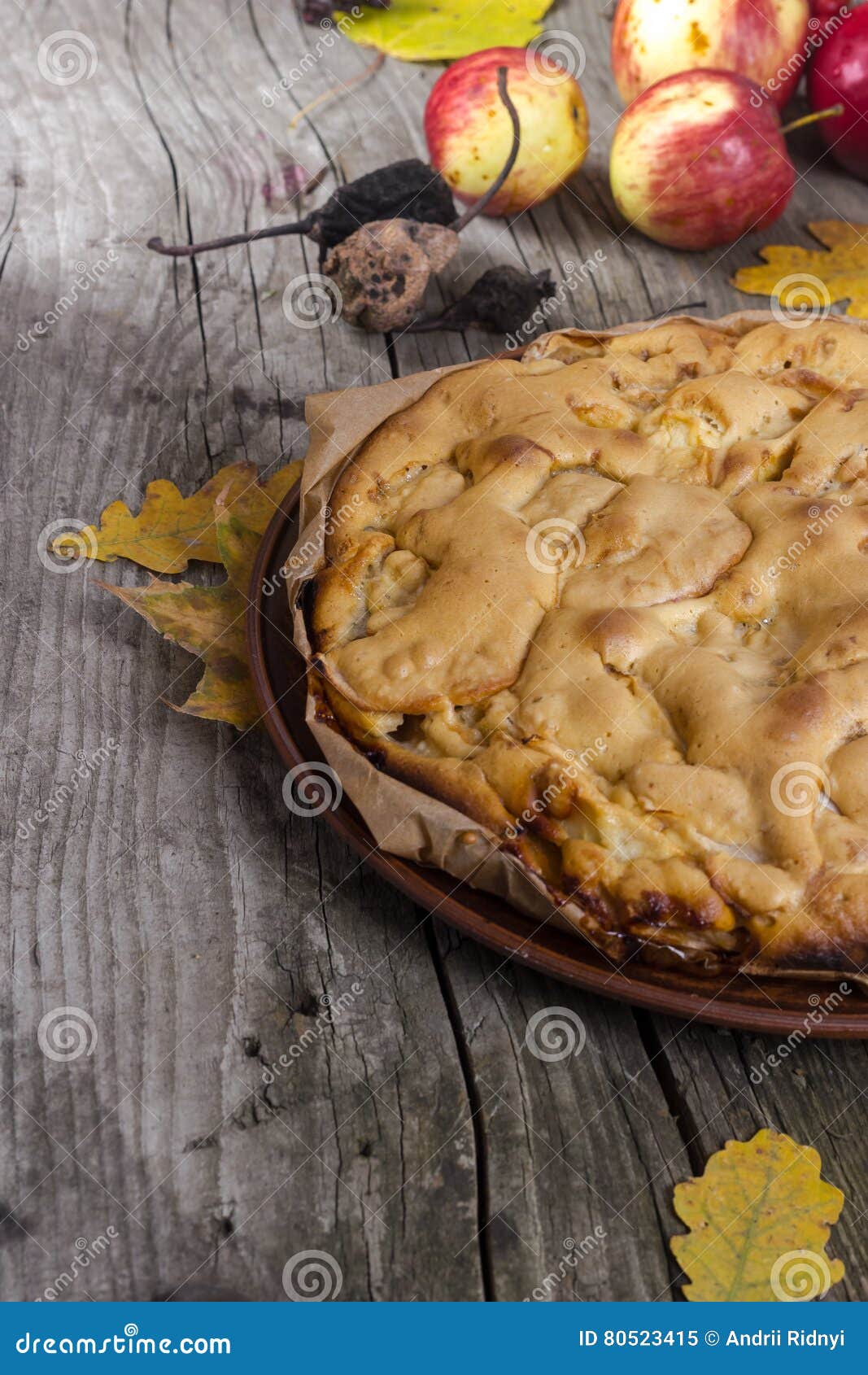 Apple-pie stock image. Image of autumn, apples, american - 80523415