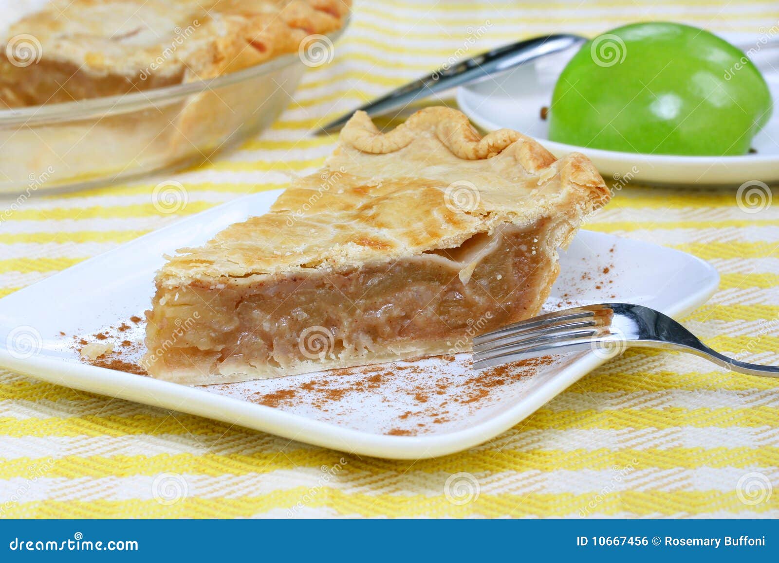 Apple Pie Slice stock photo. Image of green, fruit, piece - 10667456