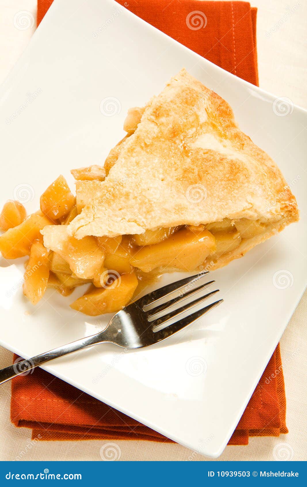 Apple Pie Slice stock image. Image of apple, sweet, crust - 10939503