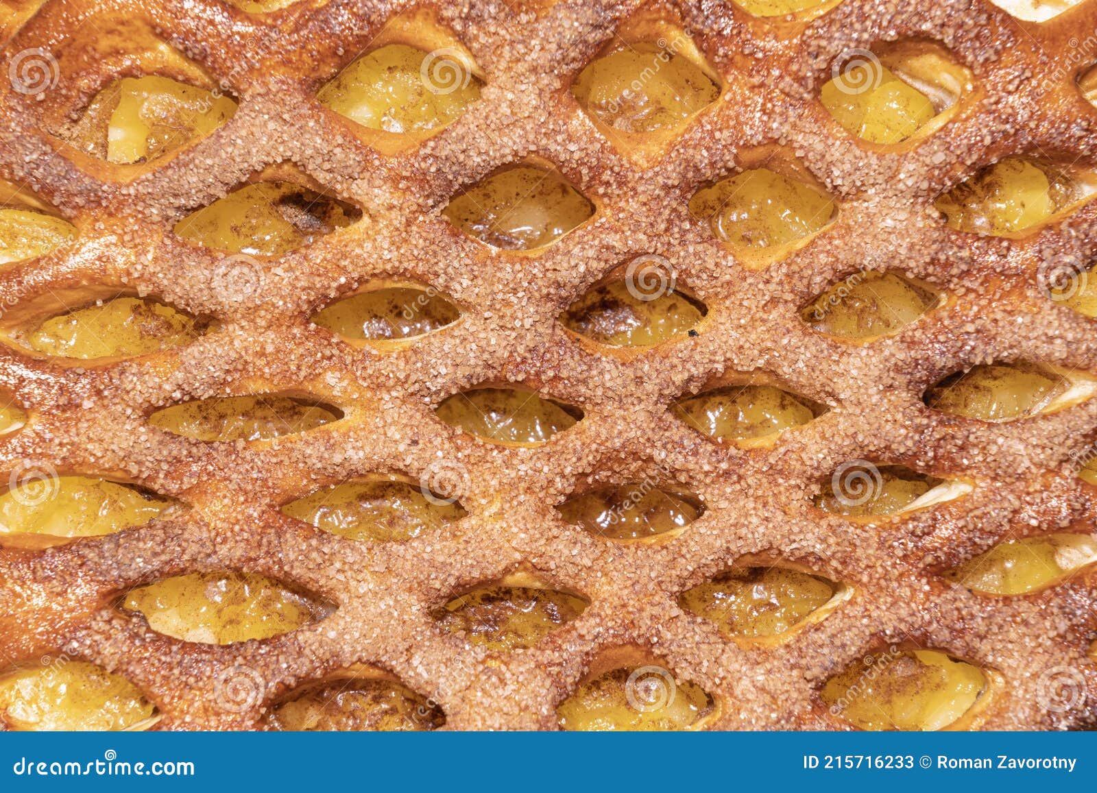 Apple Pie Texture Close Up Top View Stock Image - Image of baked ...