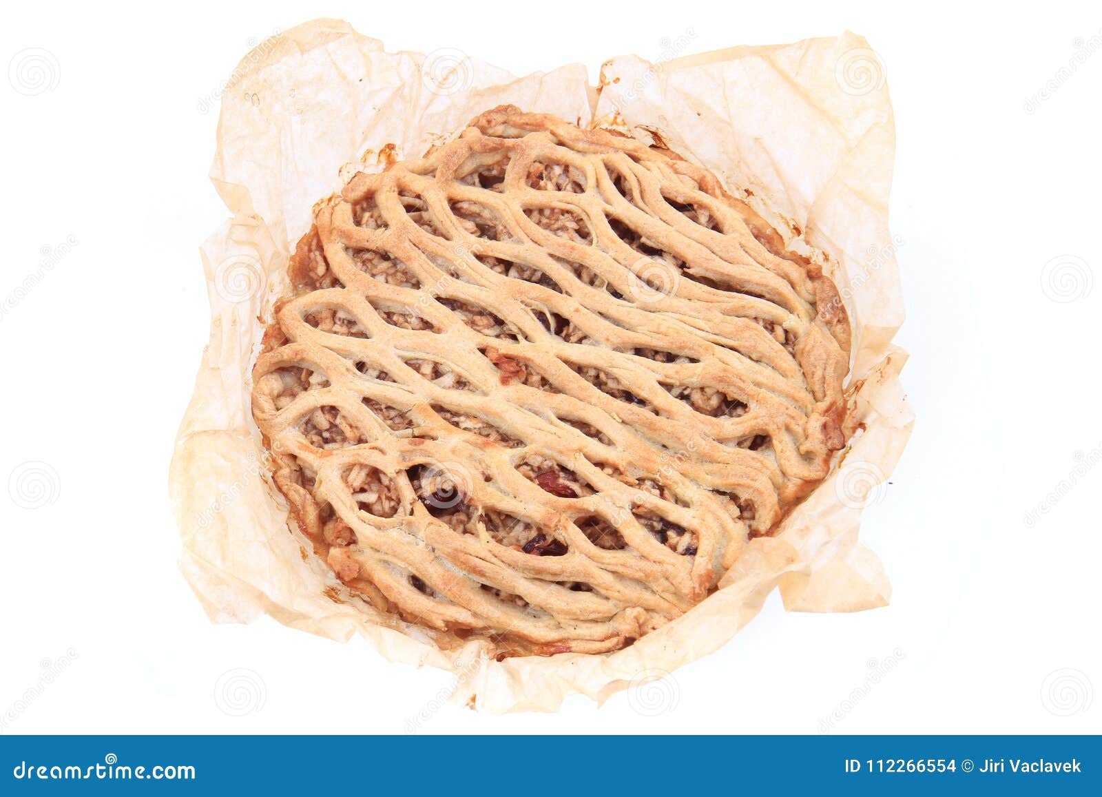 Apple pie texture isolated stock photo. Image of closeup - 112266554