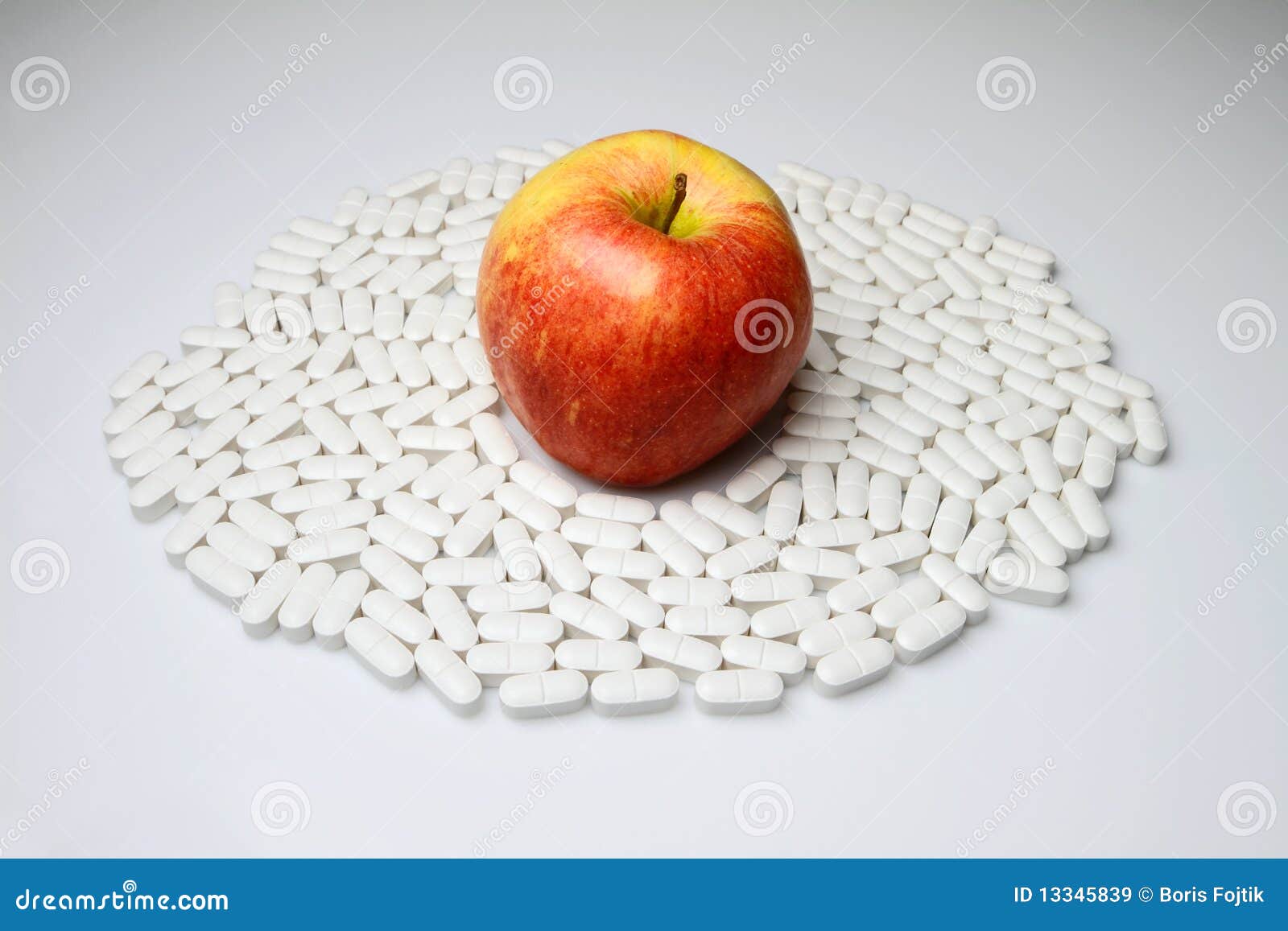 Apple and Pills stock image. Image of medical, pharmacy - 13345839