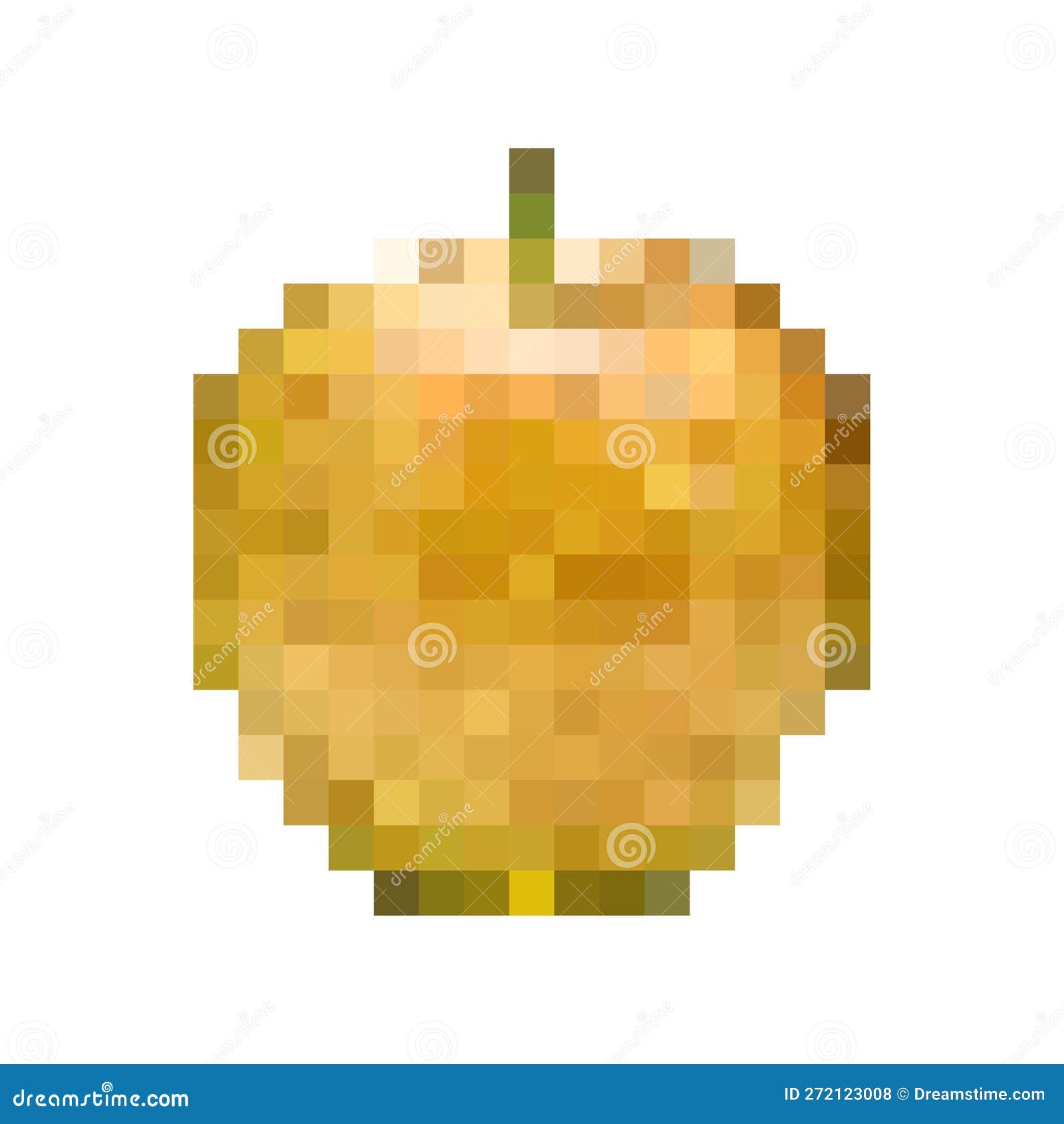 Apple Pixel Art. Vector Illustration Isolated On White Background ...