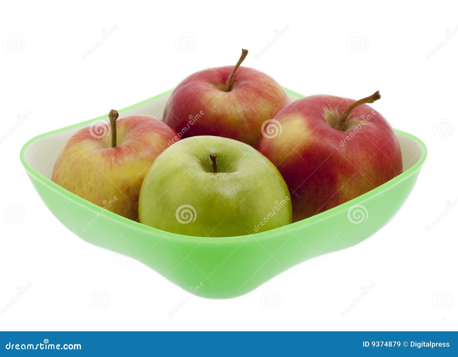 Apple On Plate Royalty Free Stock Images - Image: 9374879