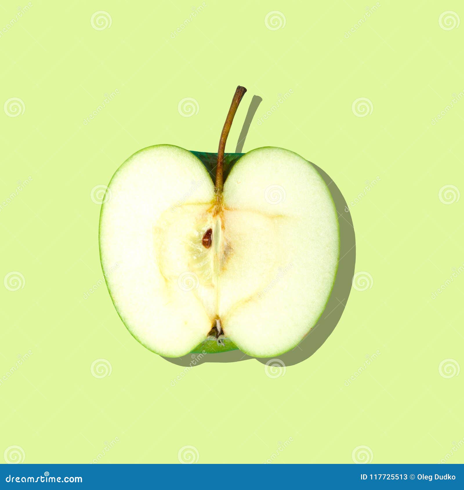 Apple stock image. Image of portion, freshness, bisected - 117725513