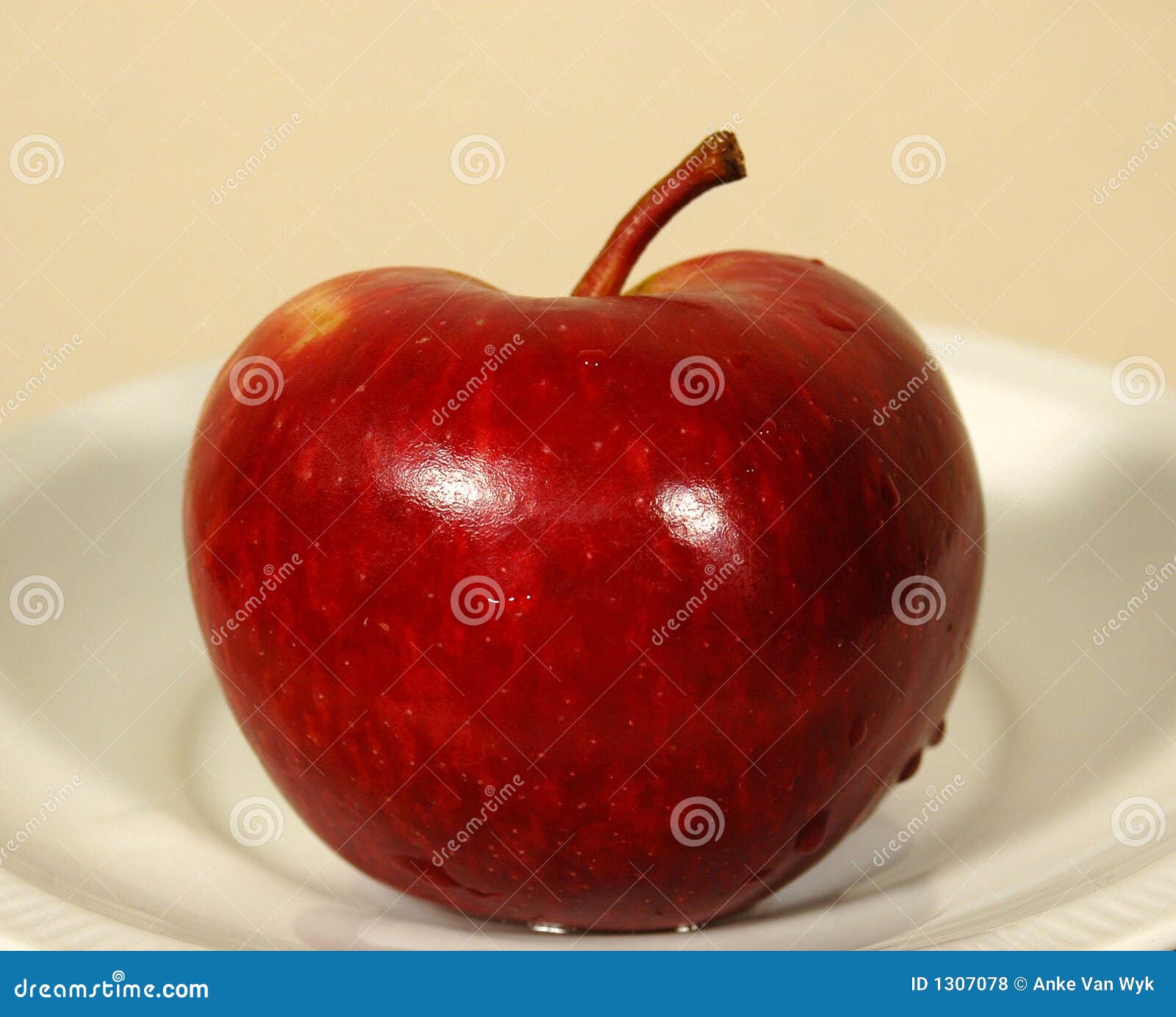 Apple in red stock photo. Image of close, crunchy, adam - 1307078
