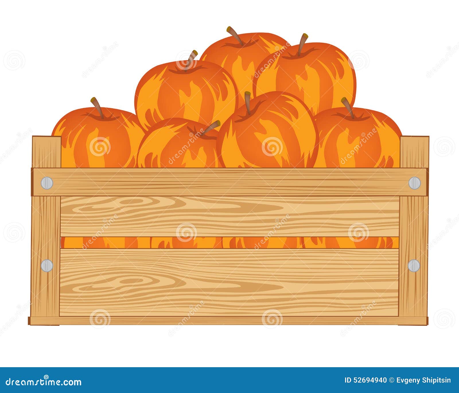 Apple red in box stock vector. Illustration of graphic - 52694940