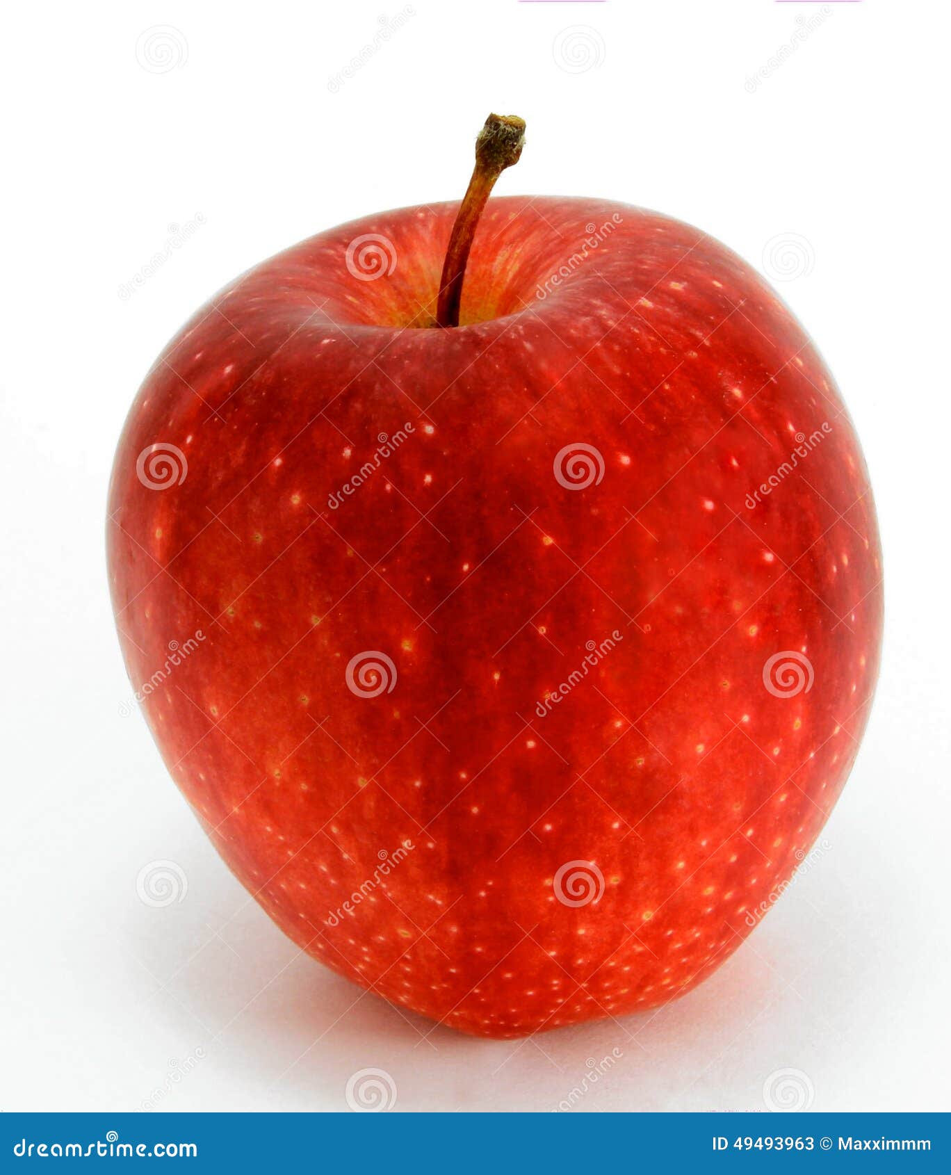 Apple red isolation stock image. Image of color, shape - 49493963