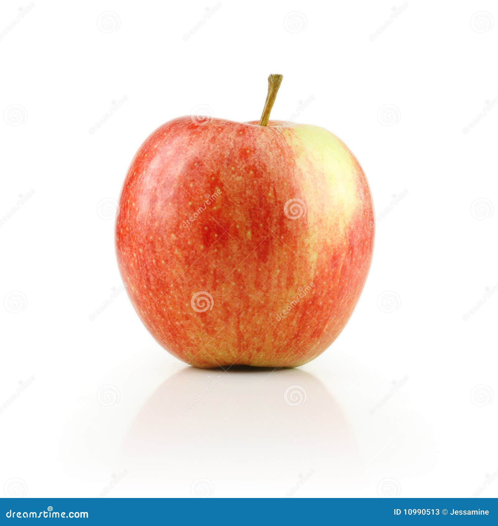 Apple with reflection stock image. Image of fresh, bright - 10990513