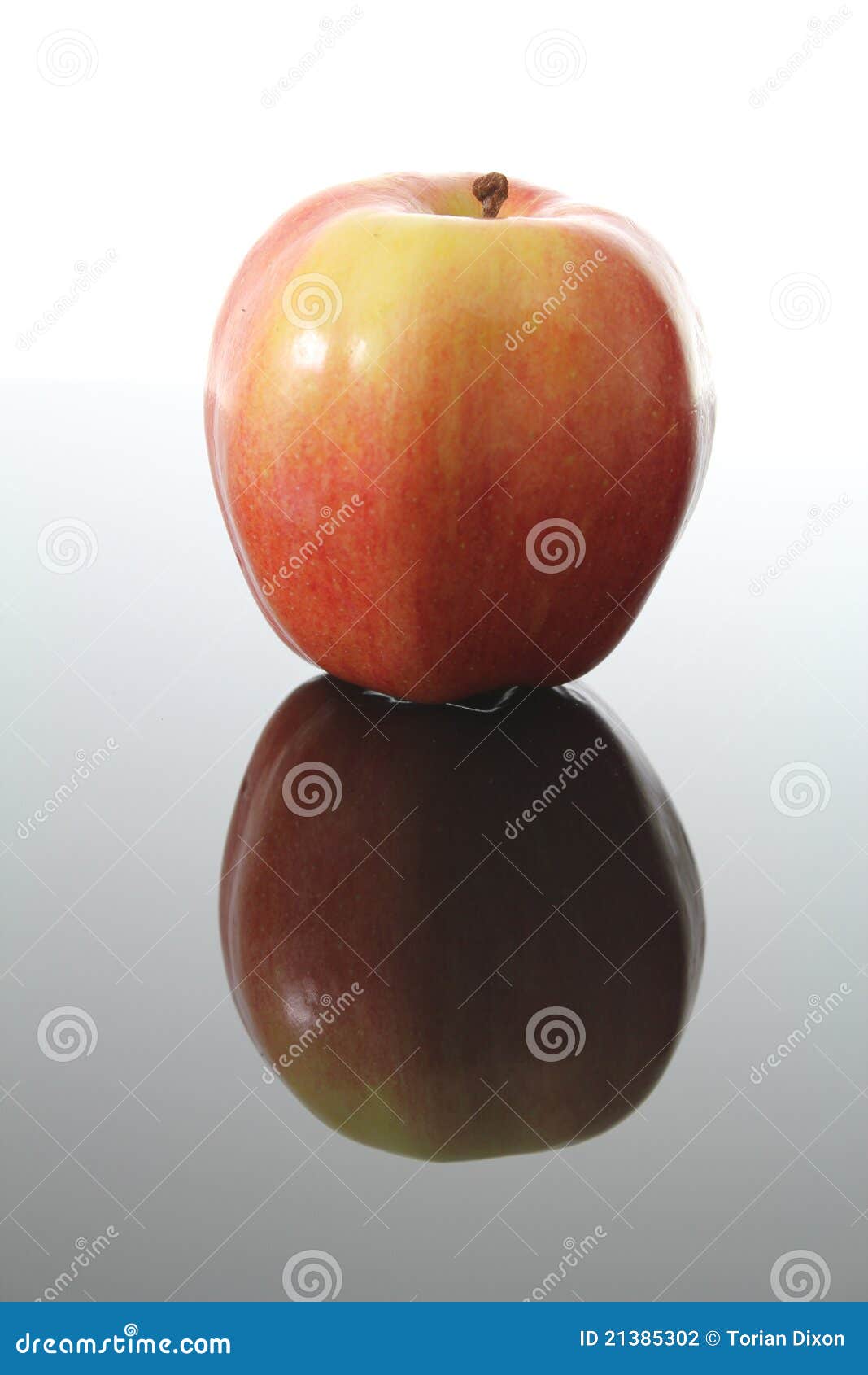 Apple and Reflection stock photo. Image of food, natural - 21385302