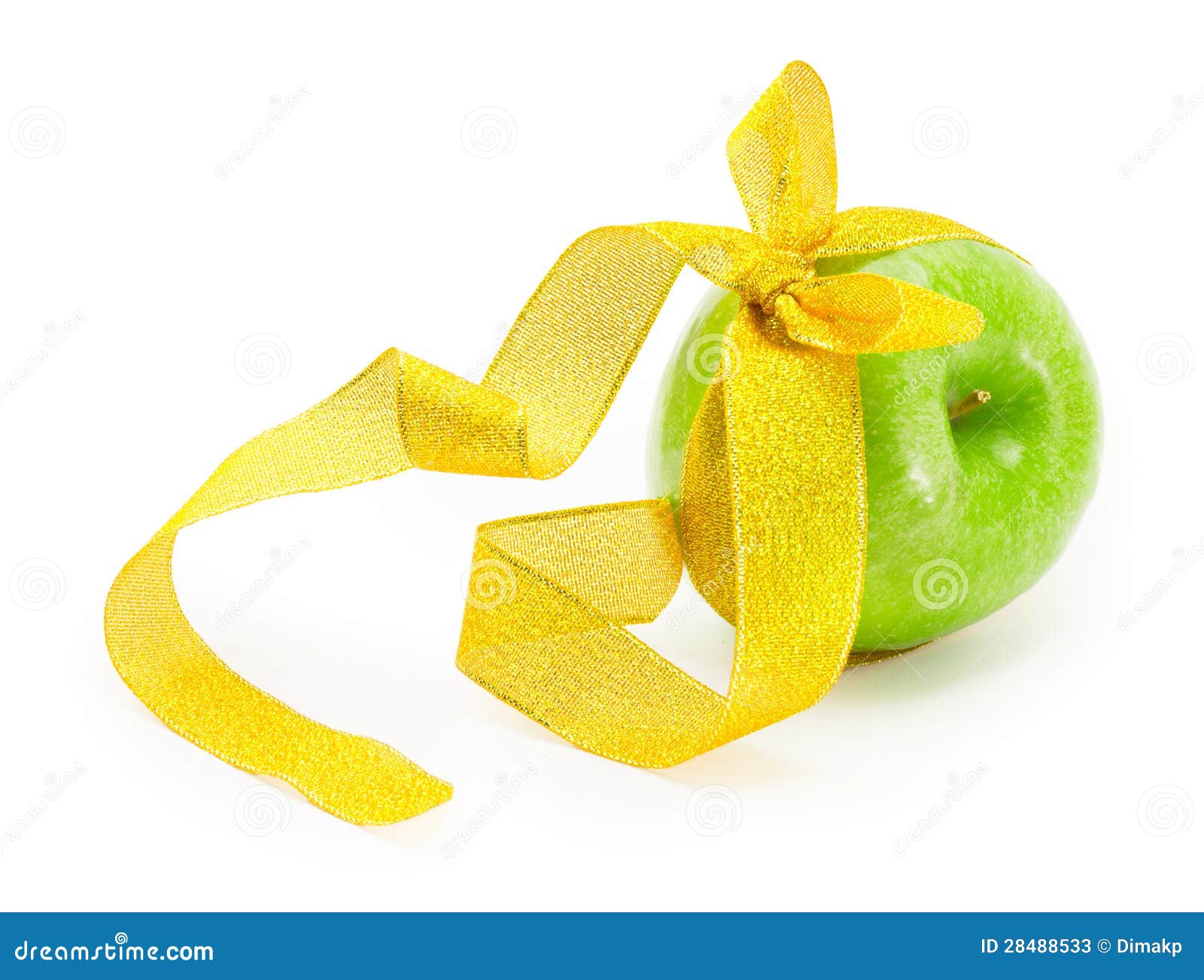 Apple with ribbon stock image. Image of organic, dessert - 28488533