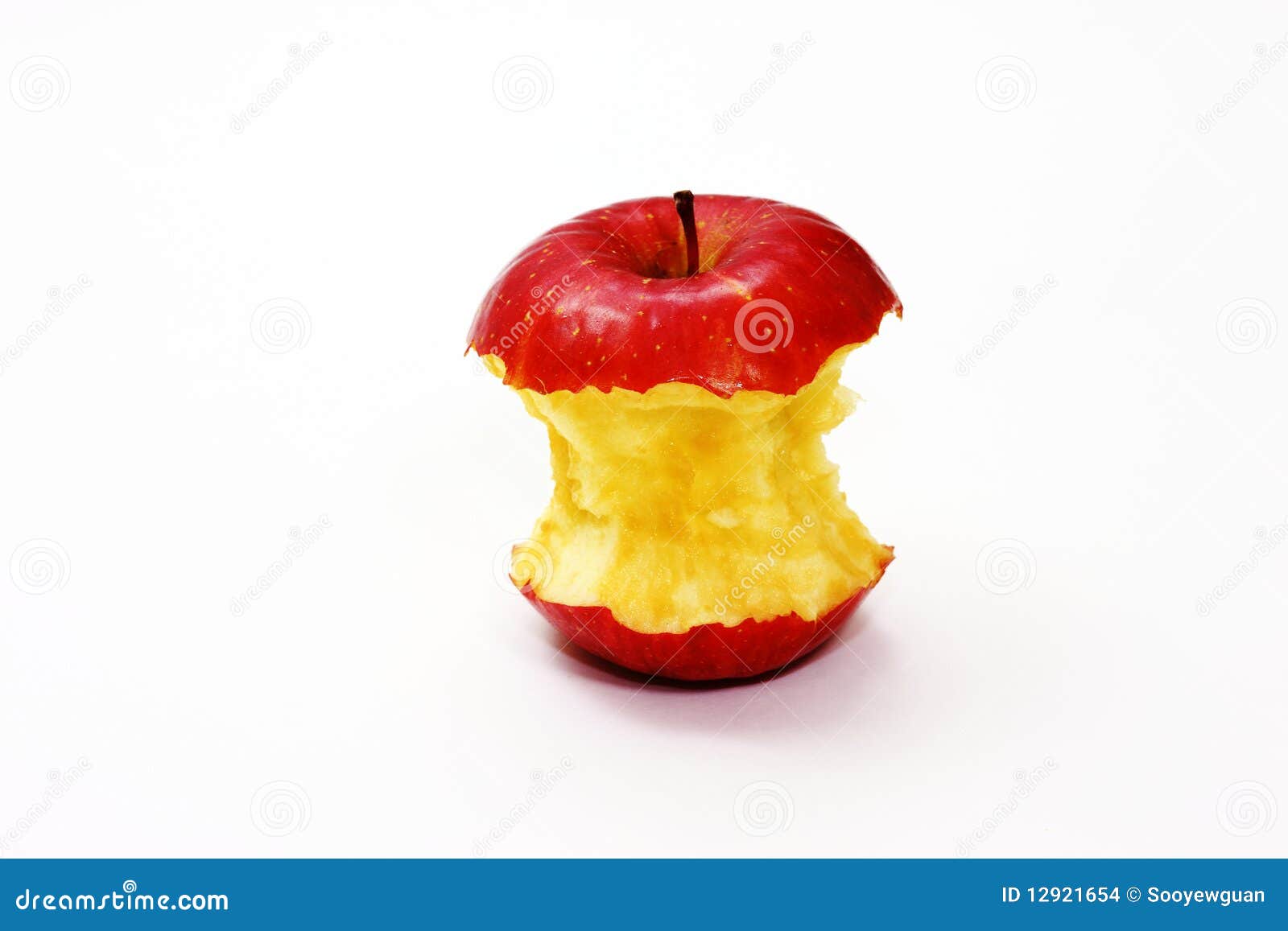 Apple rojo mordido foto de archivo. Imagen de mordedura - 12921654