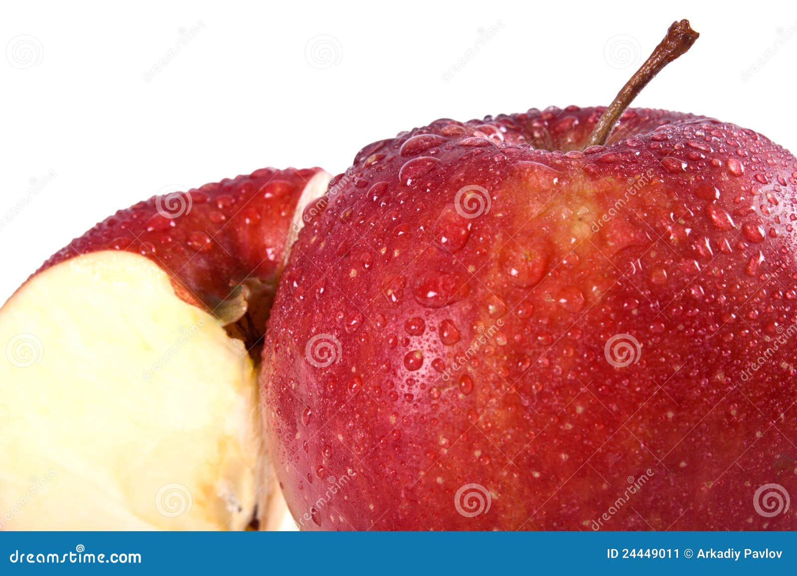 Apple, rouge image stock. Image du dessert, organique - 24449011