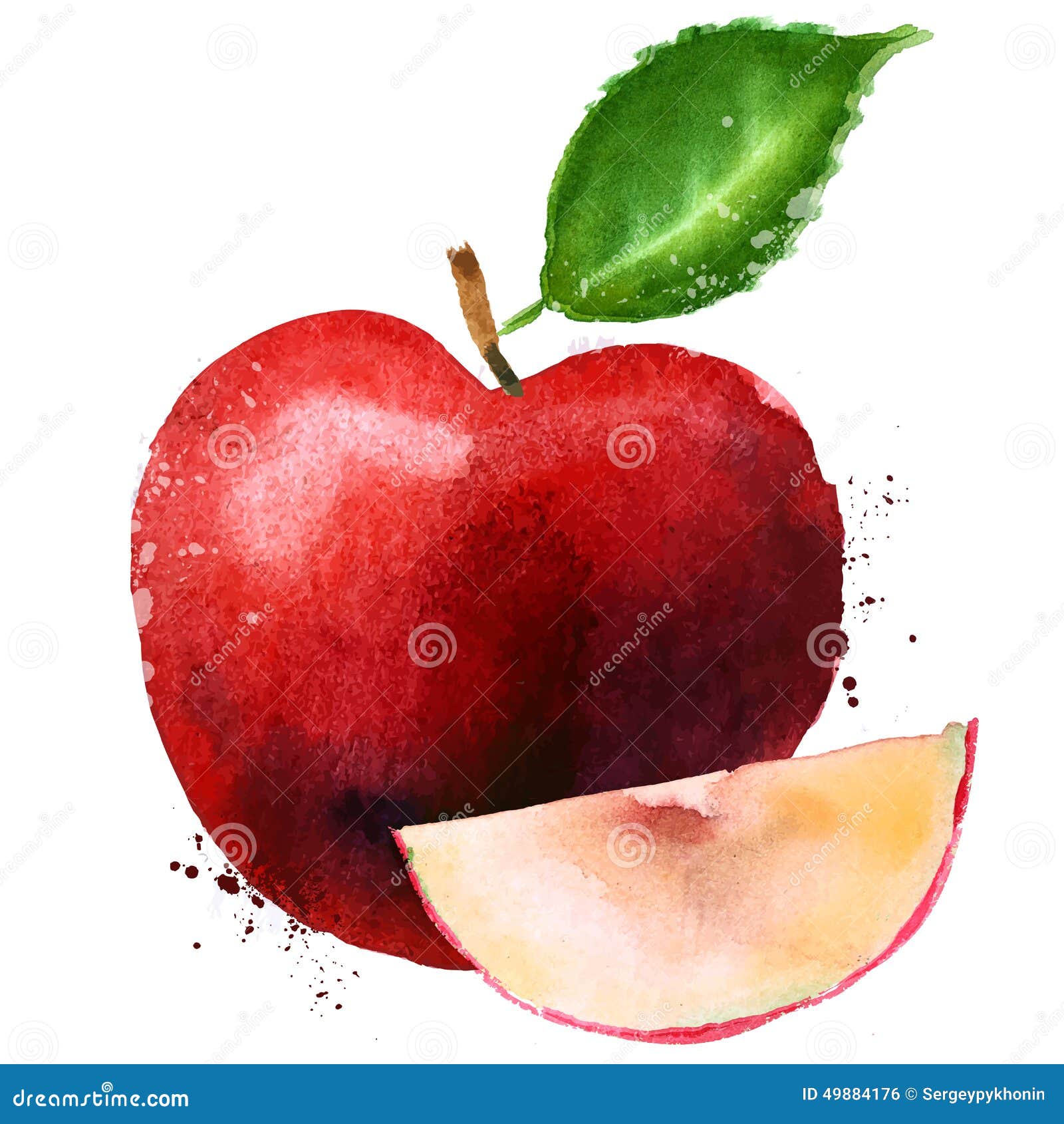 Apple Rouge Dirigent Le Calibre De Conception De Logo Fruit Ou ...