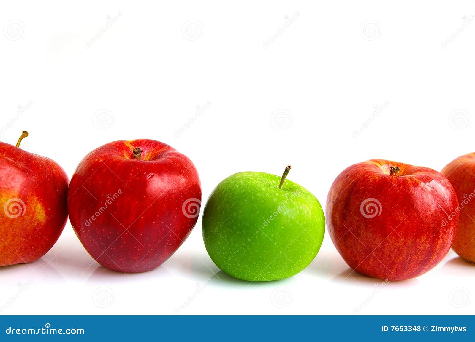 Apple row stock photo. Image of fruit, green, apple, individual - 7653348