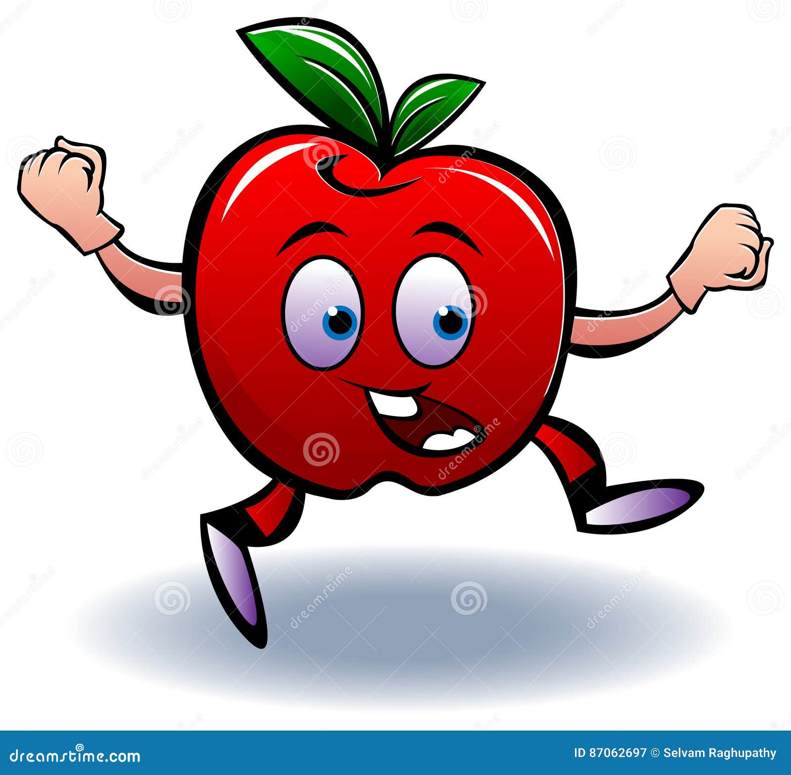Apple run stock vector. Illustration of condition, fresh - 87062697