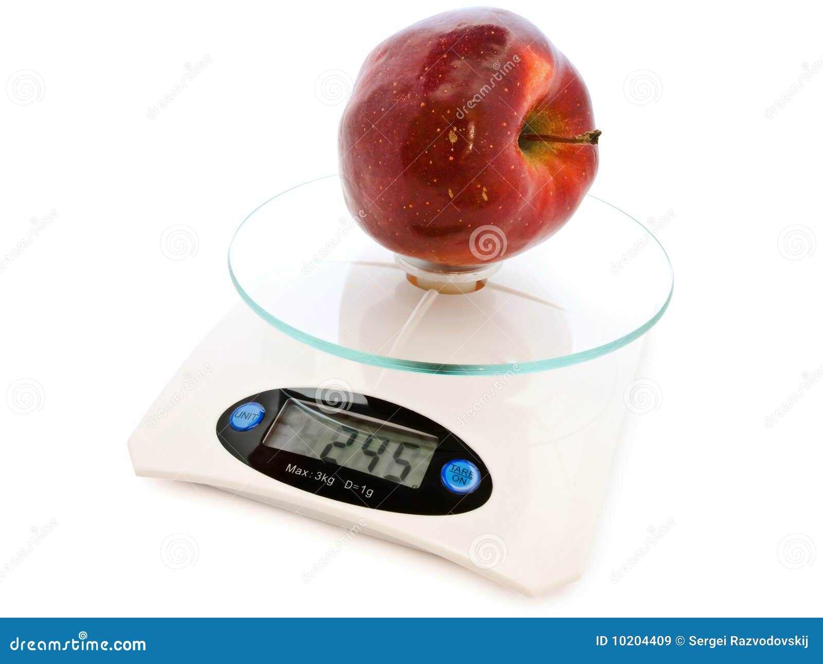 Apple at scale stock image. Image of healthy, fresh, fruit - 10204409