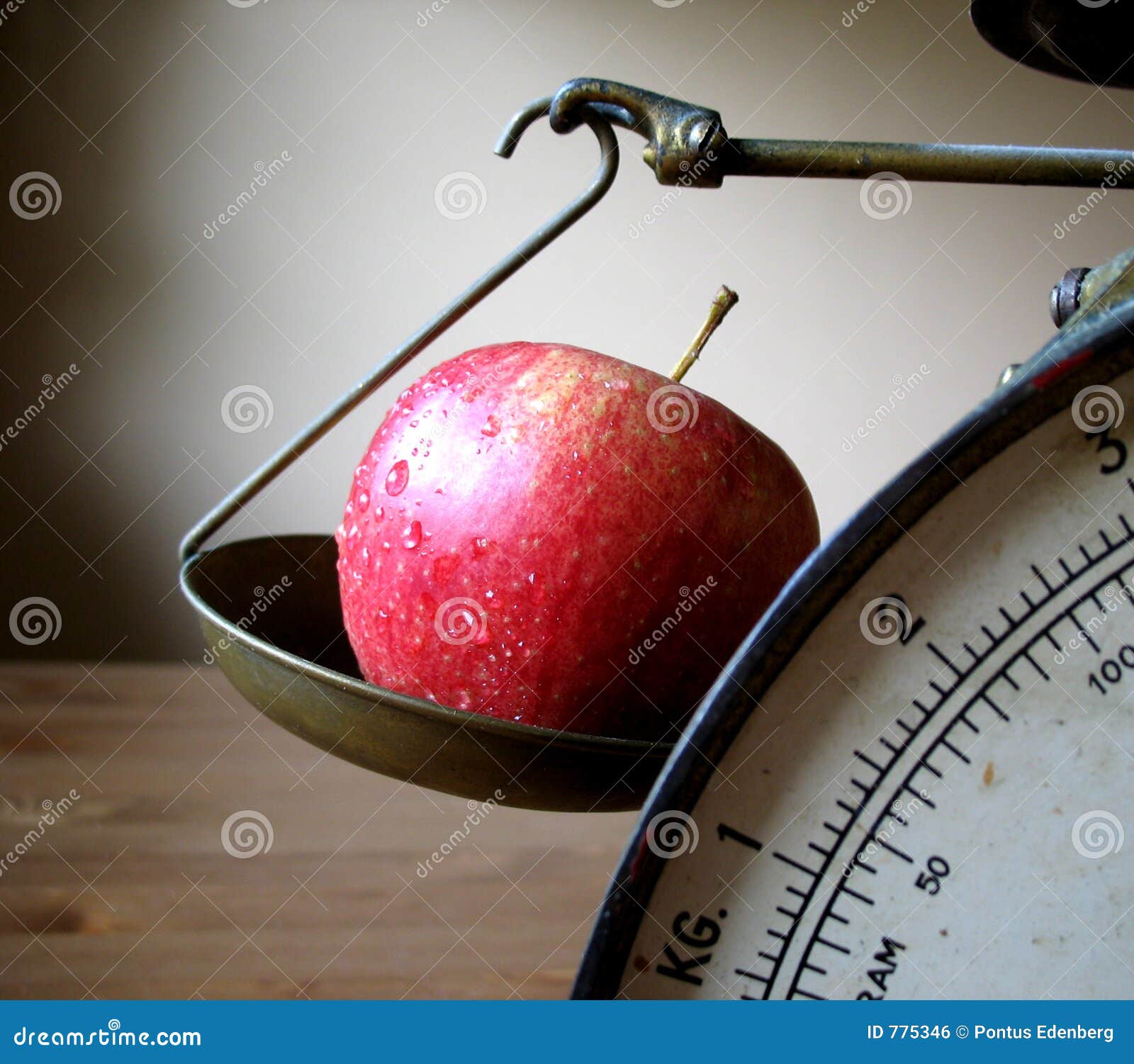 Apple on Scale stock photo. Image of weighty, market, scale - 775346