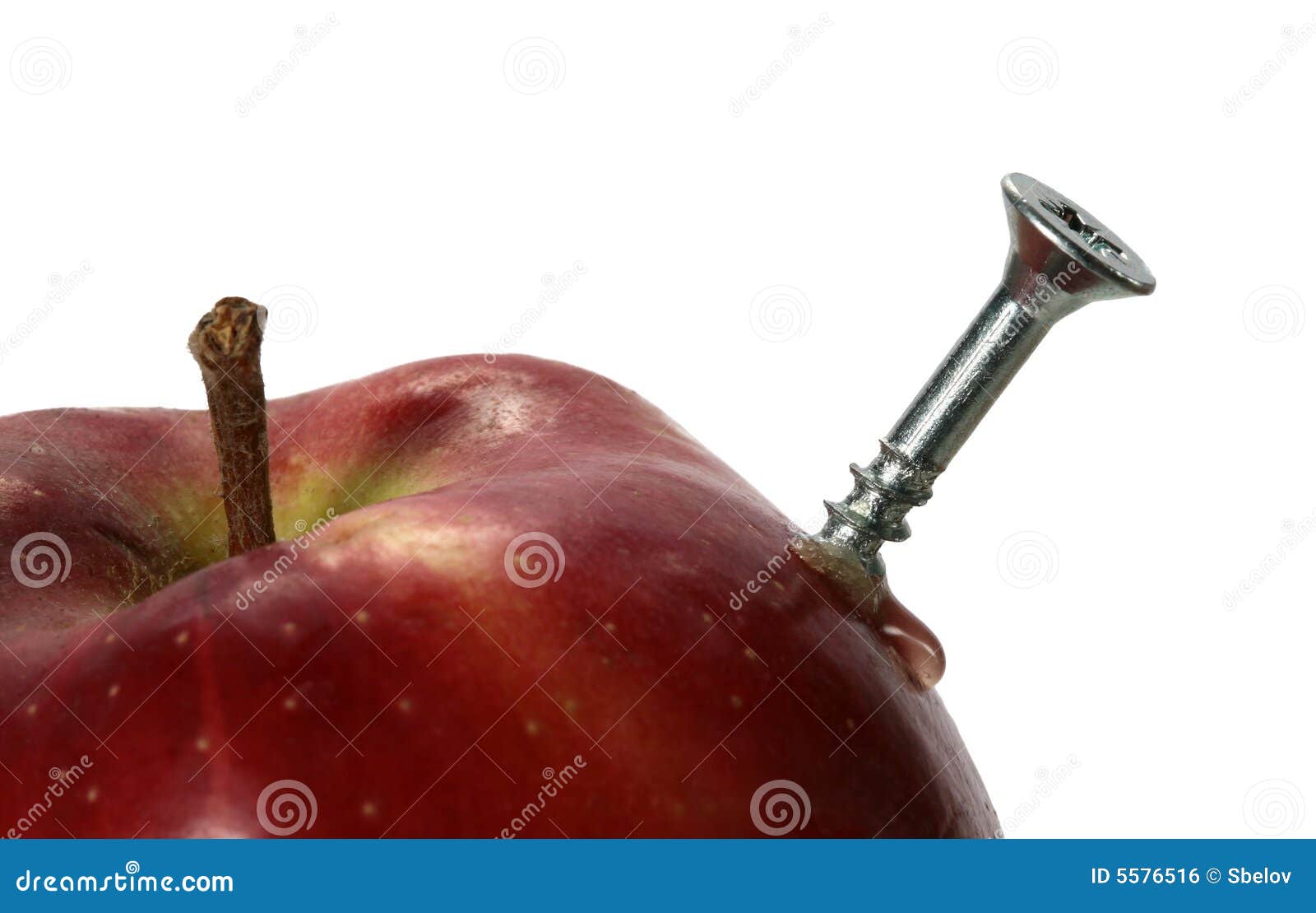 Apple with a stock photo. Image of metal, object, white - 5576516