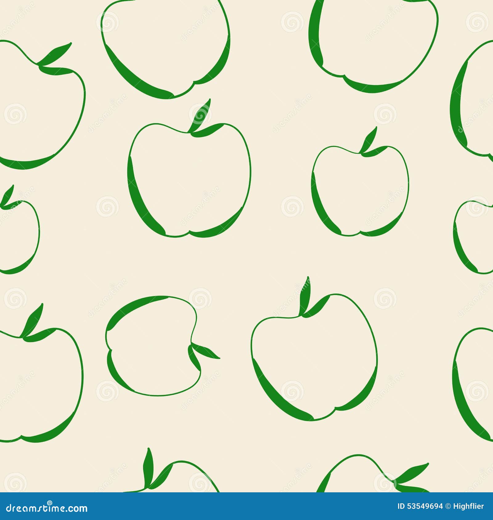 Apple Seamless Background stock vector. Illustration of guaranty - 53549694