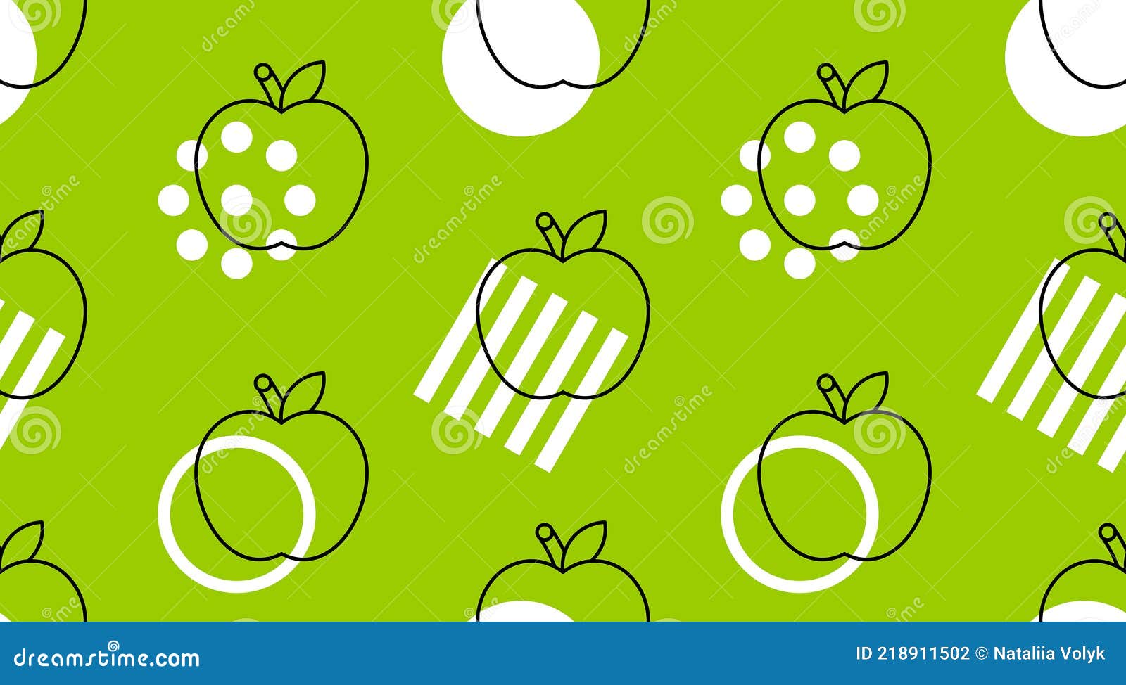 Apple seamless pattern stock vector. Illustration of seamless - 218911502