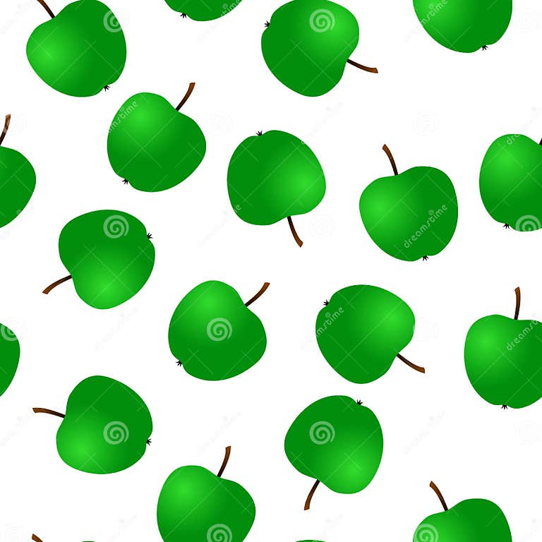 Apple Seamless Pattern Stock Vector Illustration Of Harvest 72494981