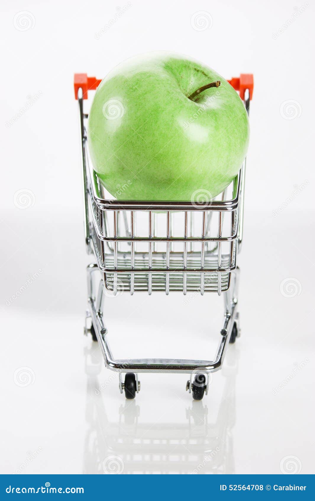 Apple in shopping carts stock photo. Image of apple, fruit - 52564708