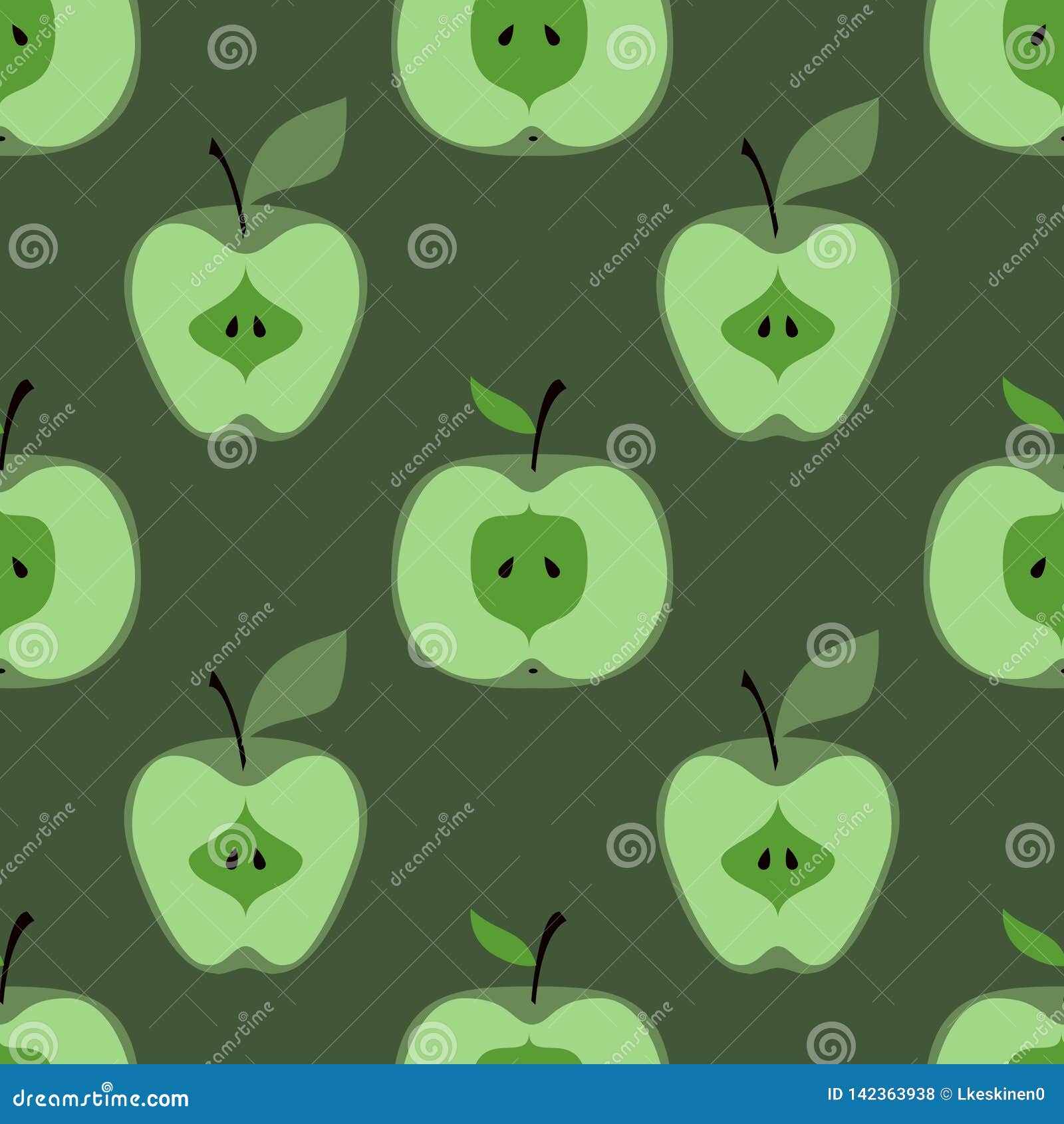 Apple simple pattern stock vector. Illustration of decor - 142363938