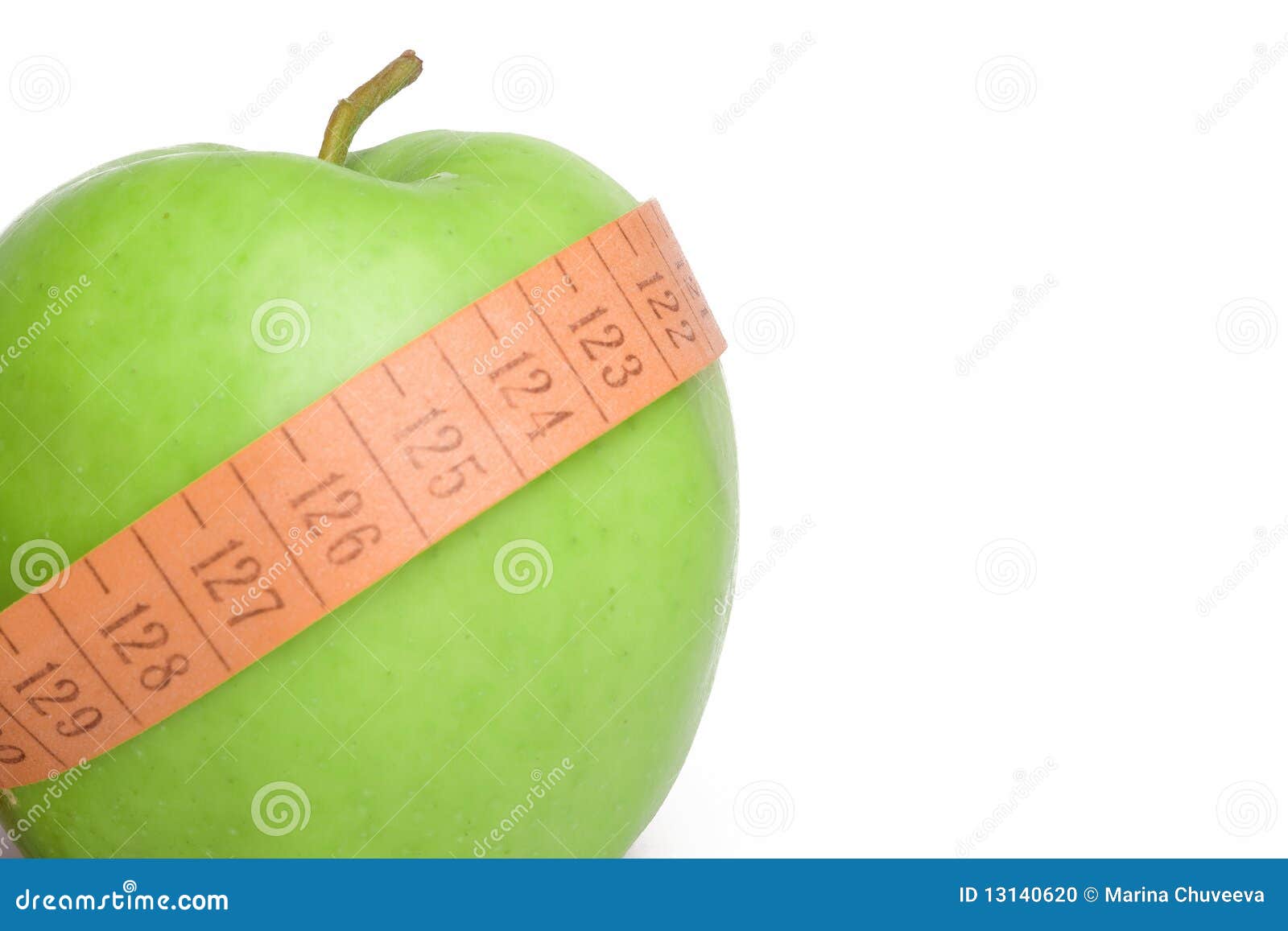 Apple size sliming stock photo. Image of green, cutout - 13140620