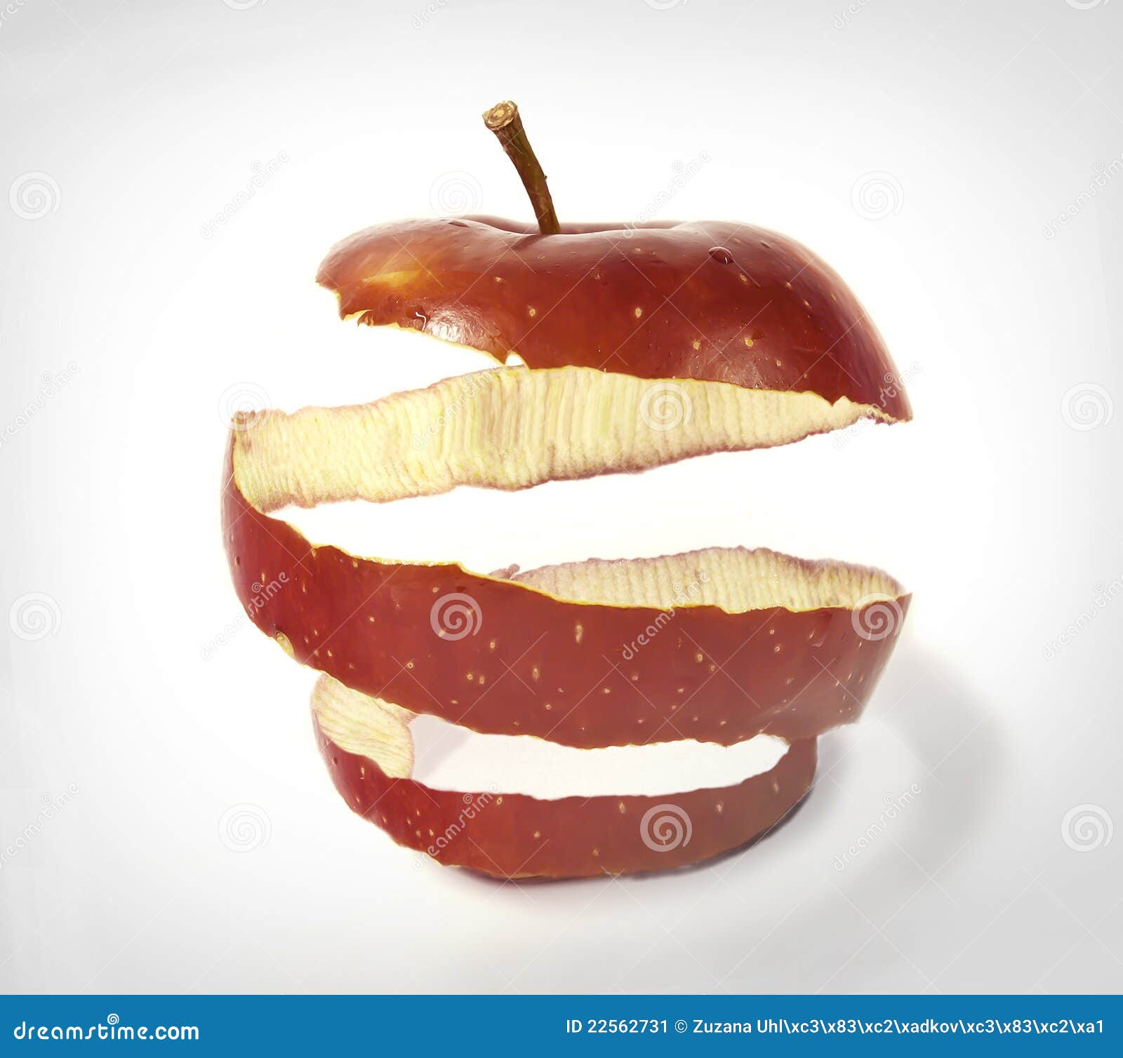 Apple skin stock illustration. Illustration of cutaway - 22562731