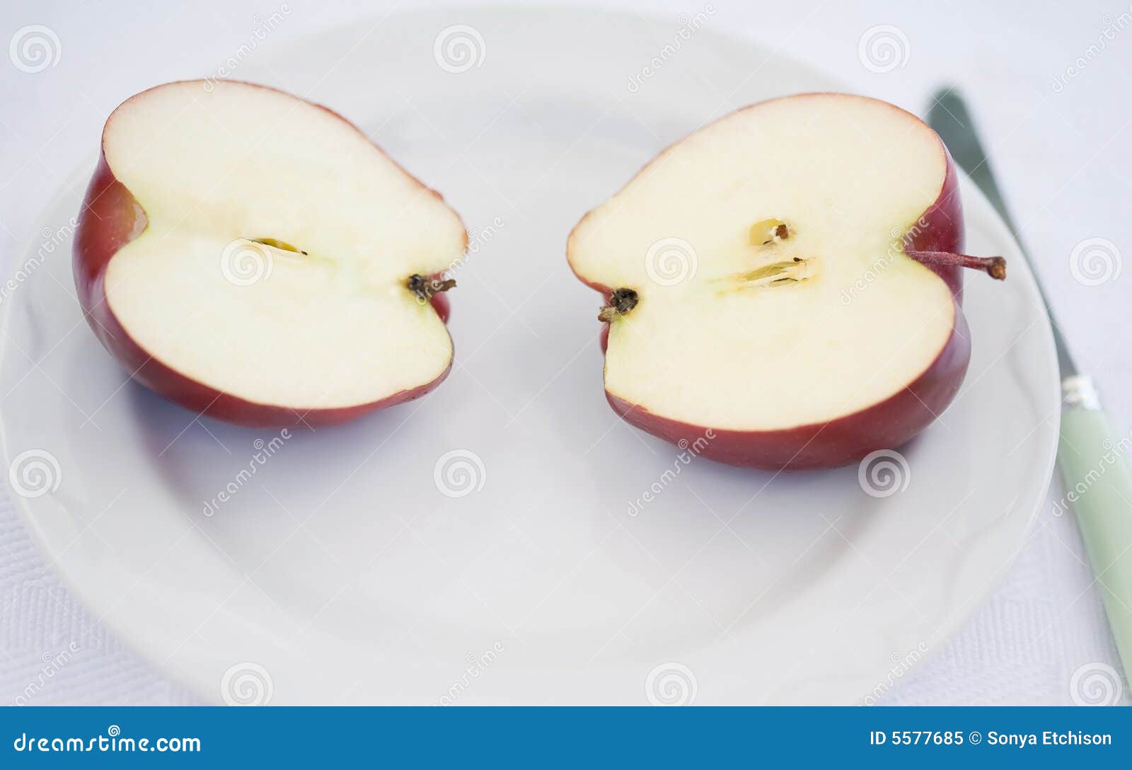 An Apple Sliced In Half Picture. Image: 5577685