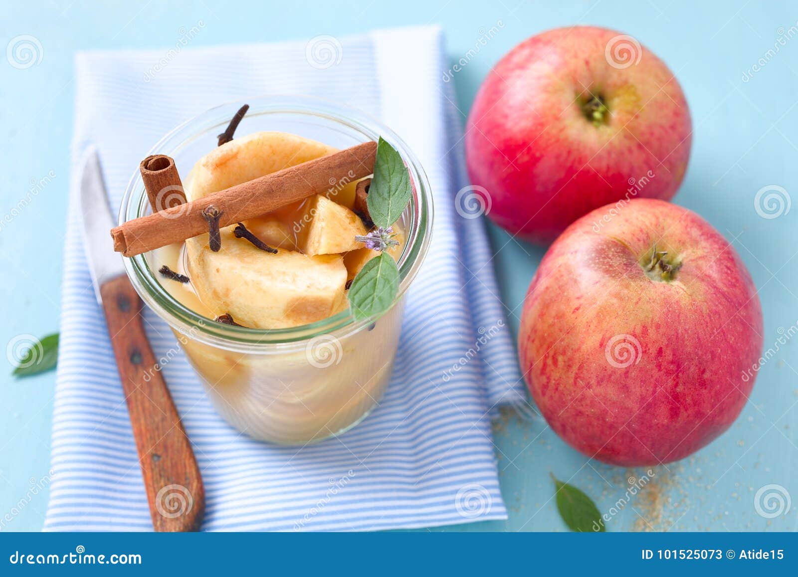 Apple stock image. Image of clove, sweet, glass, autumn - 101525073