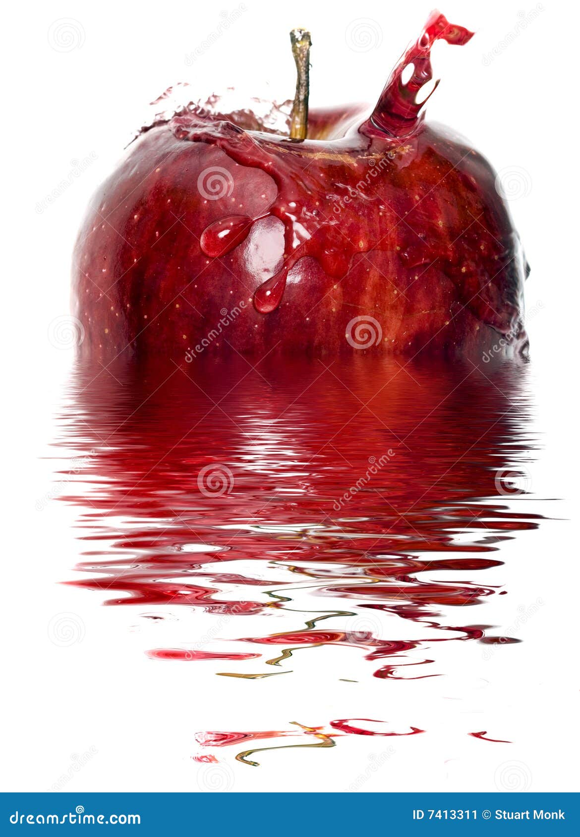 Apple splash stock image. Image of energetic, health, clear - 7413311